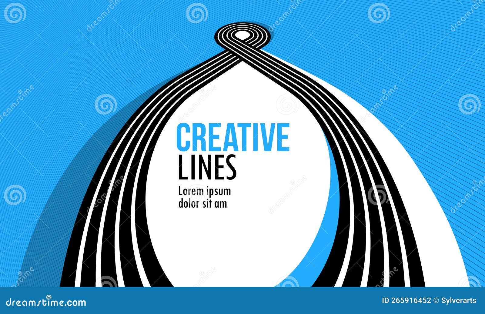 Creative Lines Vector Abstract Background, 3D Perspective Linear ...