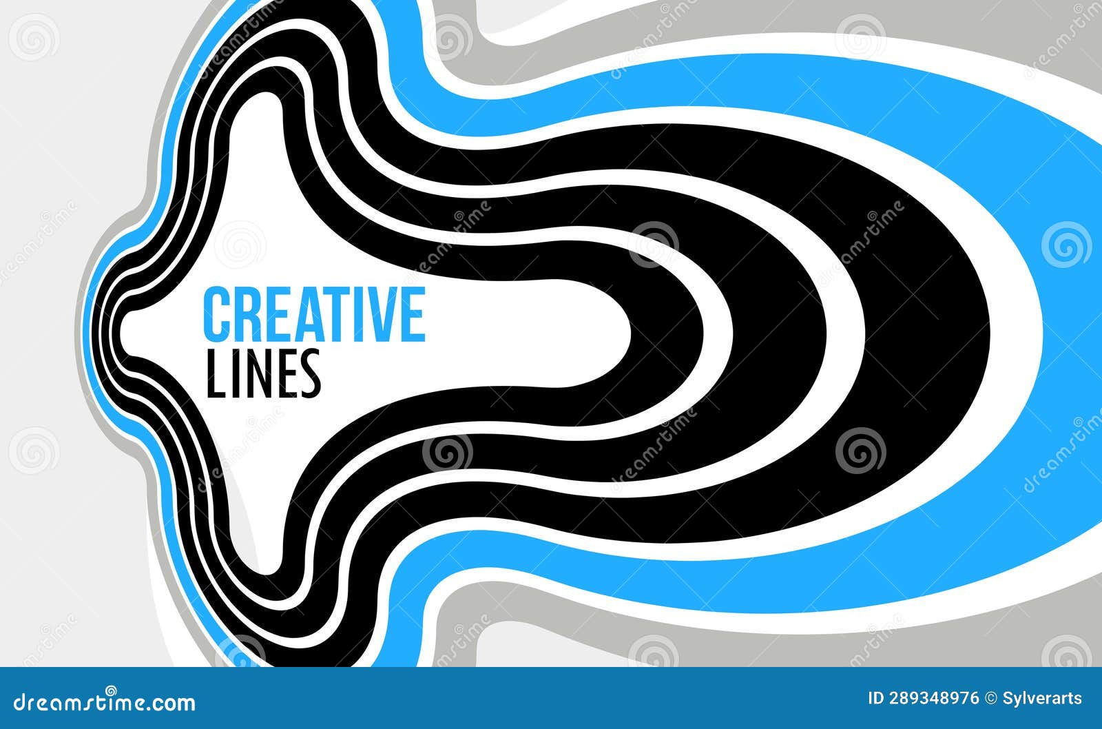 Creative Lines Vector Abstract Background, 3D Perspective Linear ...
