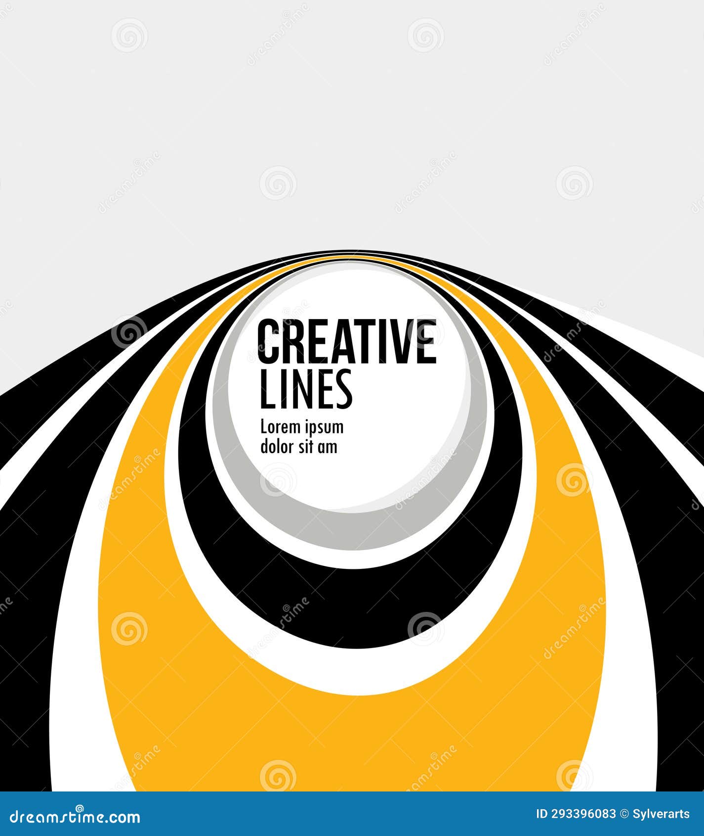 Creative Lines Vector Abstract Background, 3D Perspective Linear ...
