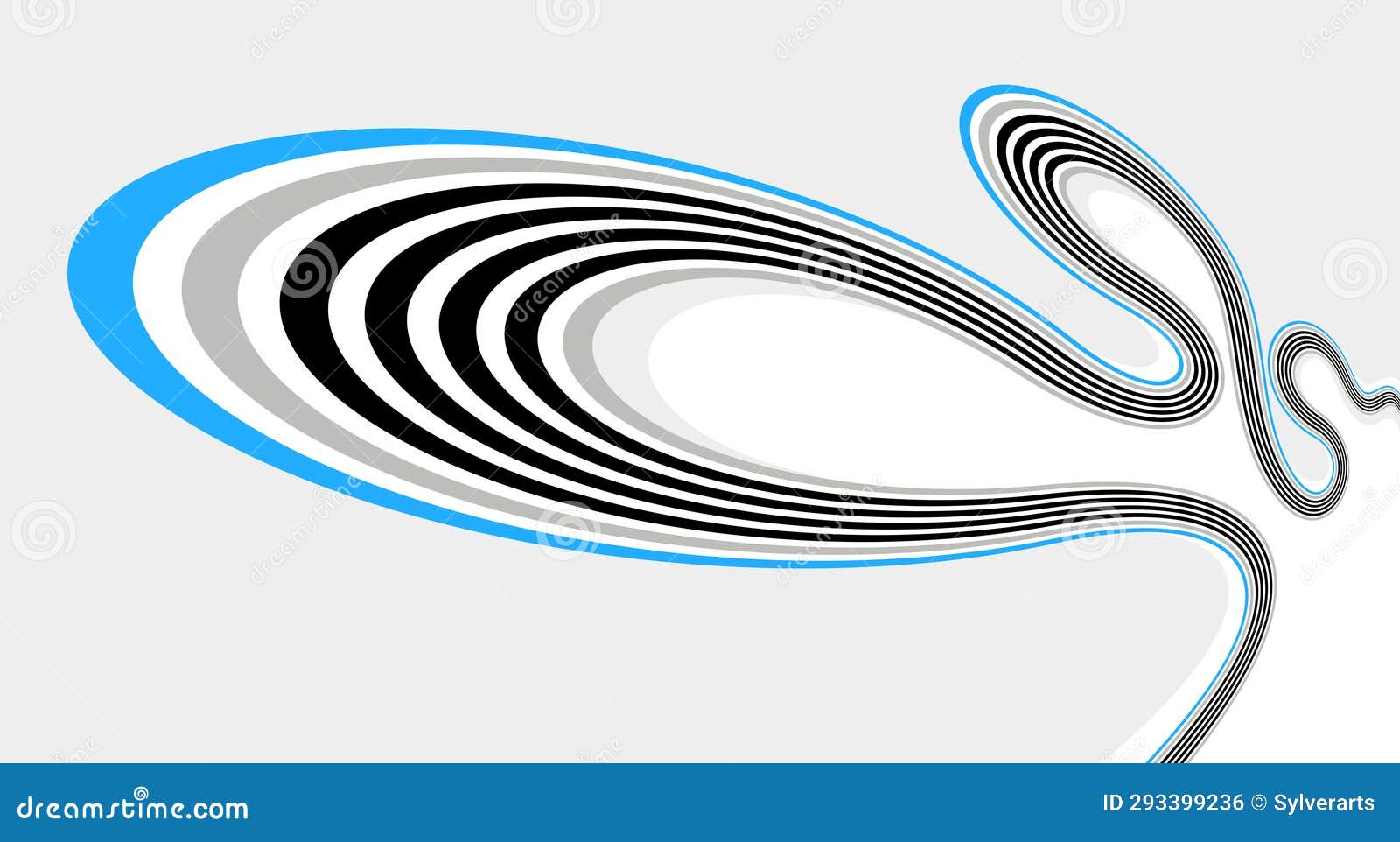 Creative Lines Vector Abstract Background, 3D Perspective Linear ...
