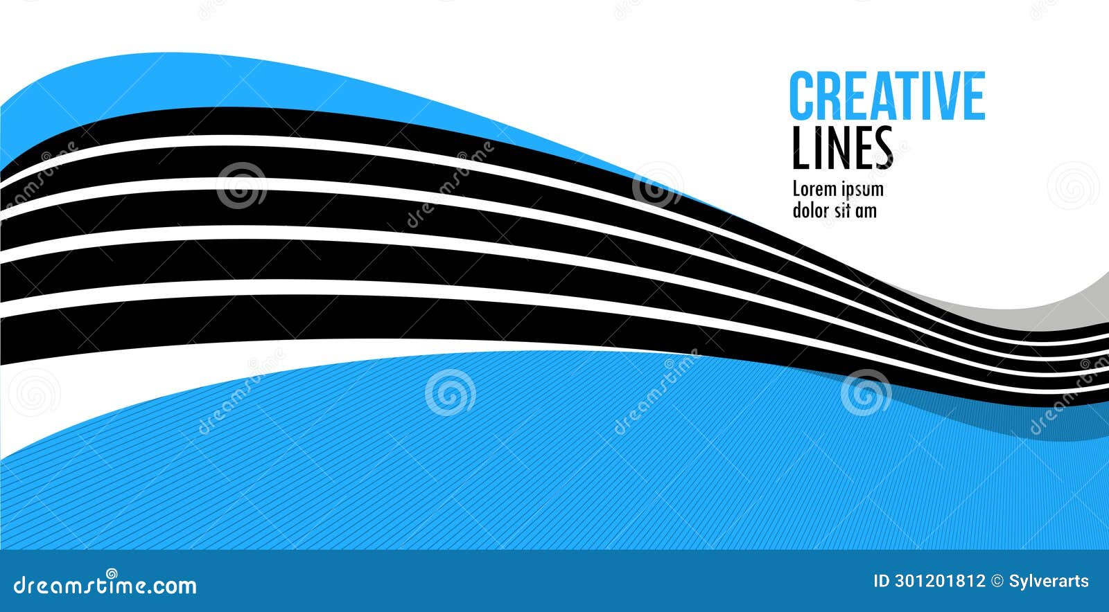 Creative Lines Vector Abstract Background, 3D Perspective Linear ...