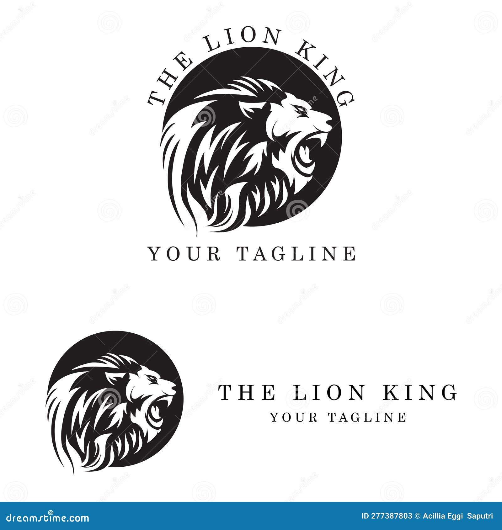 Lion logo vector stock vector. Illustration of wild - 277387803