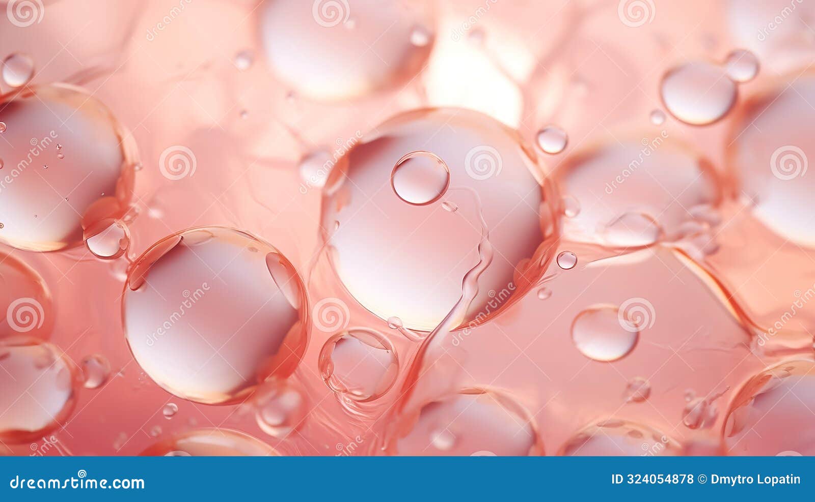 Creative Liquid Pink and Red Bubble Background, Fluid Bright Bubbly ...