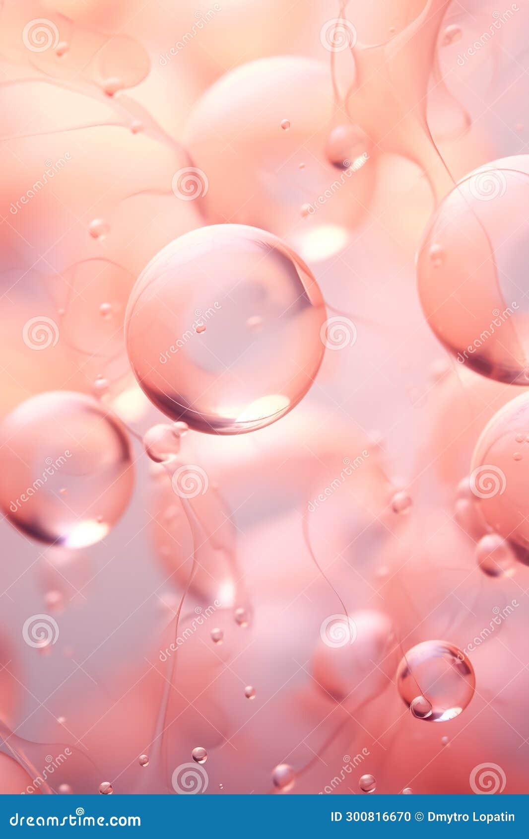 Creative Liquid Pink and Red Bubble Background, Fluid Bright Bubbly ...