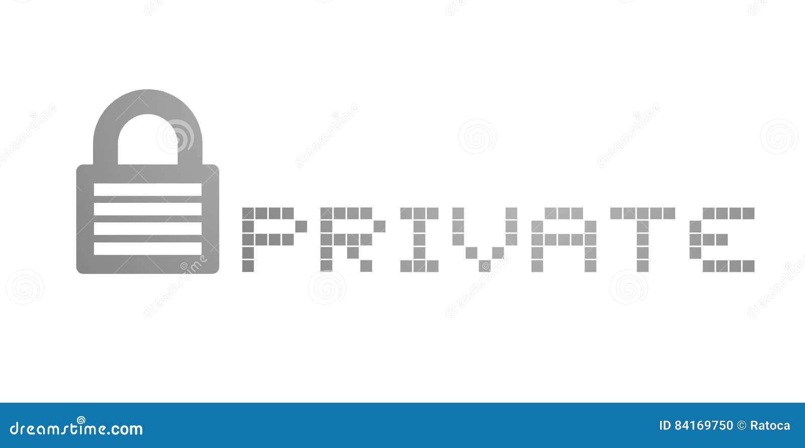 Creative lock icon stock vector. Illustration of private - 84169750