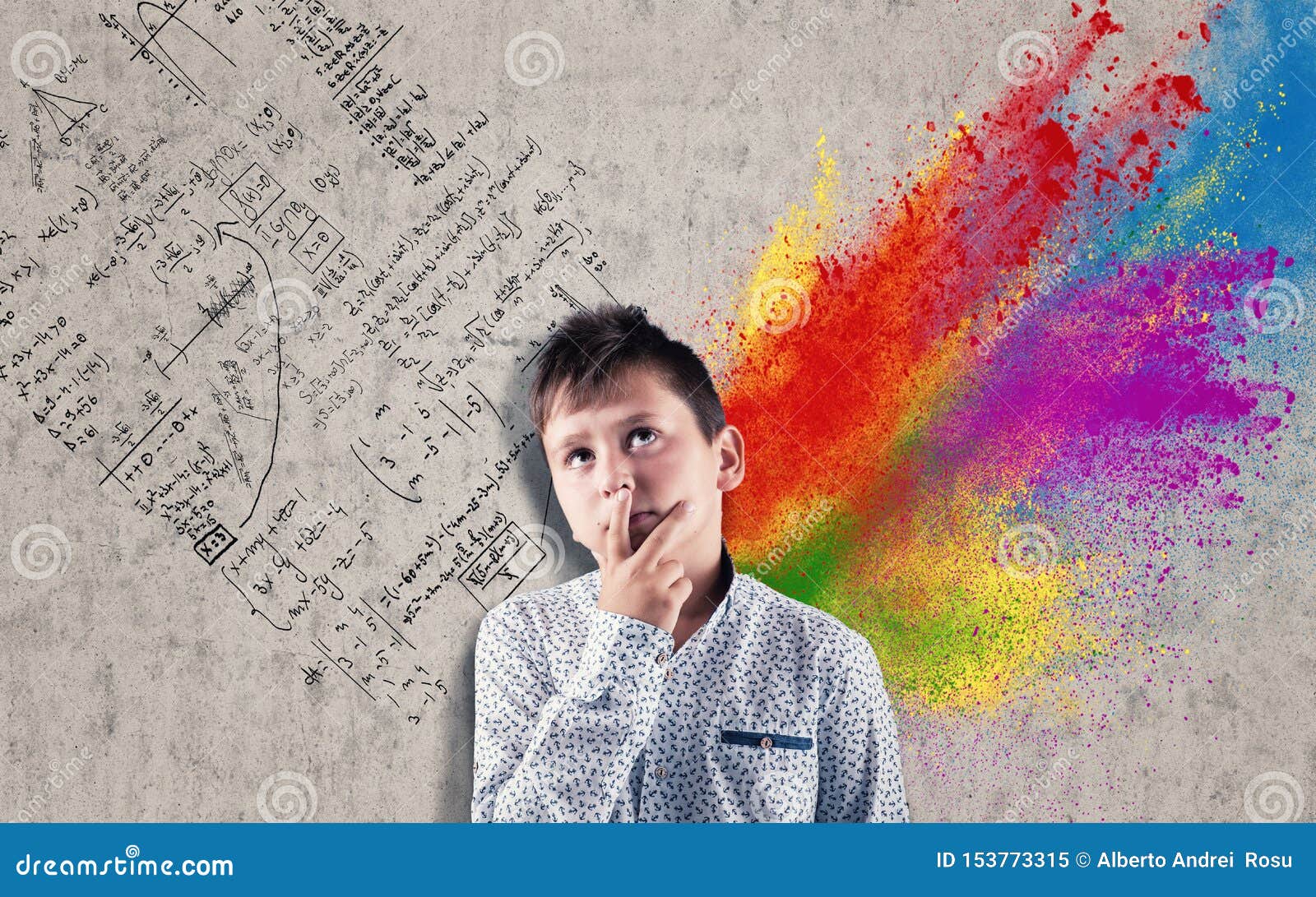 Creative and logical half stock image. Image of hemispheres - 153773315