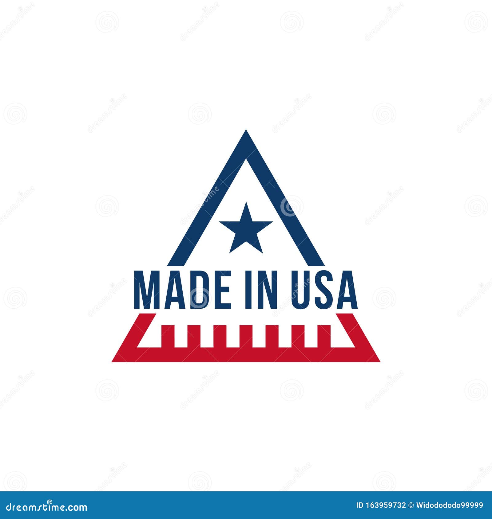Logo Design Concept American Vector Template Stock Vector ...