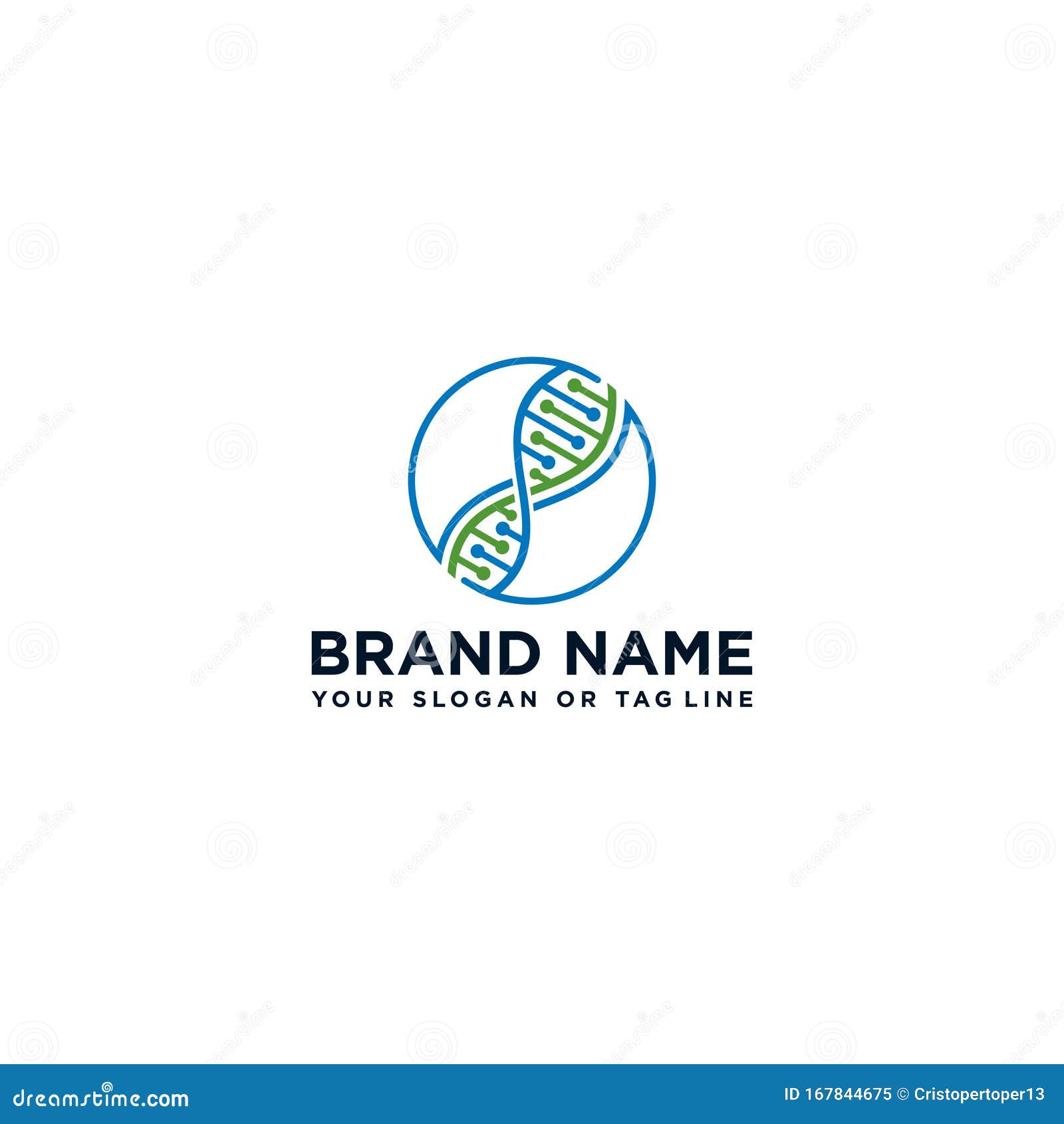 Creative Logo Design DNA Vector Stock Vector - Illustration of ...
