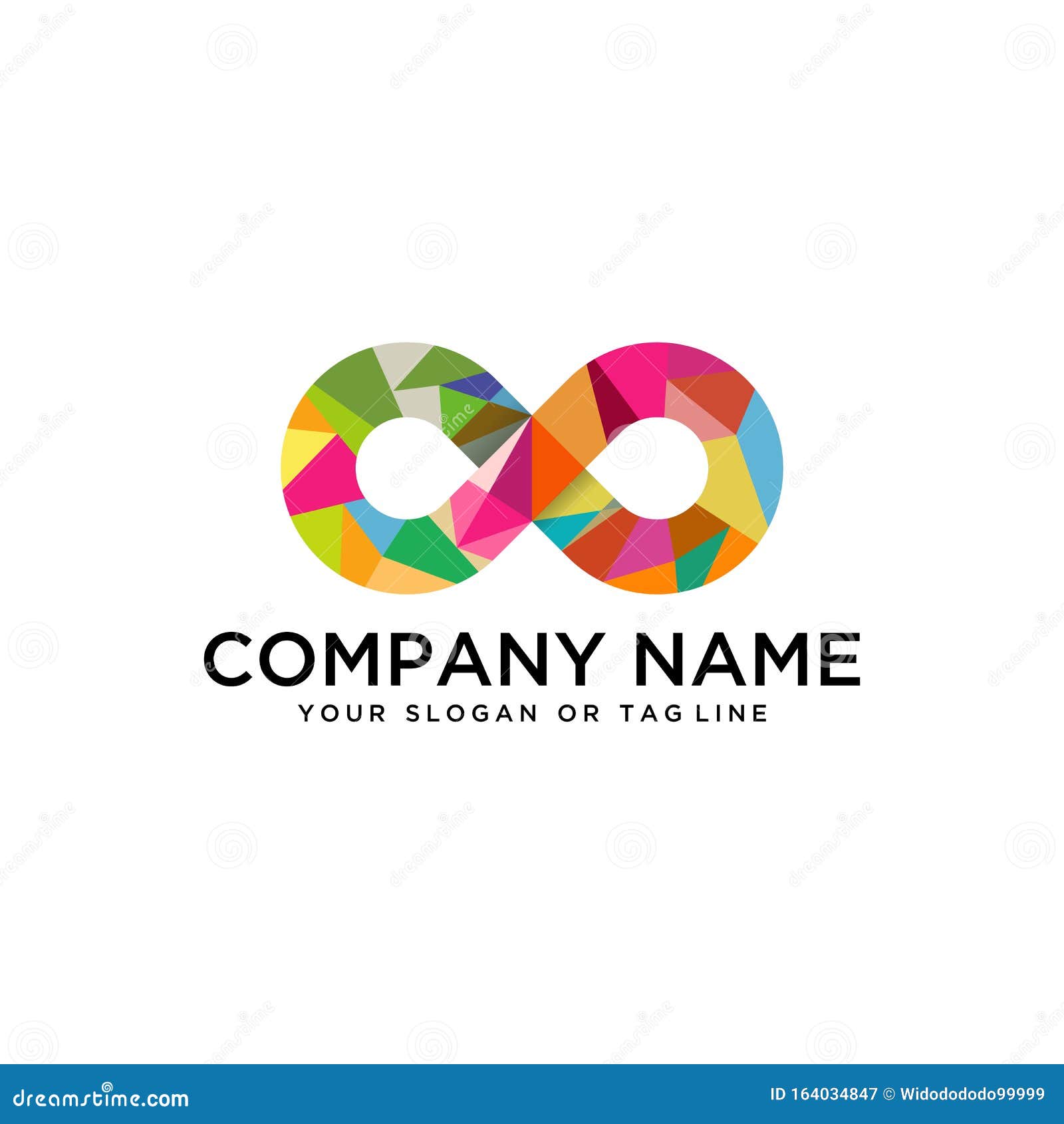 Creative Logo Design Infinity Concept Stock Vector - Illustration of ...