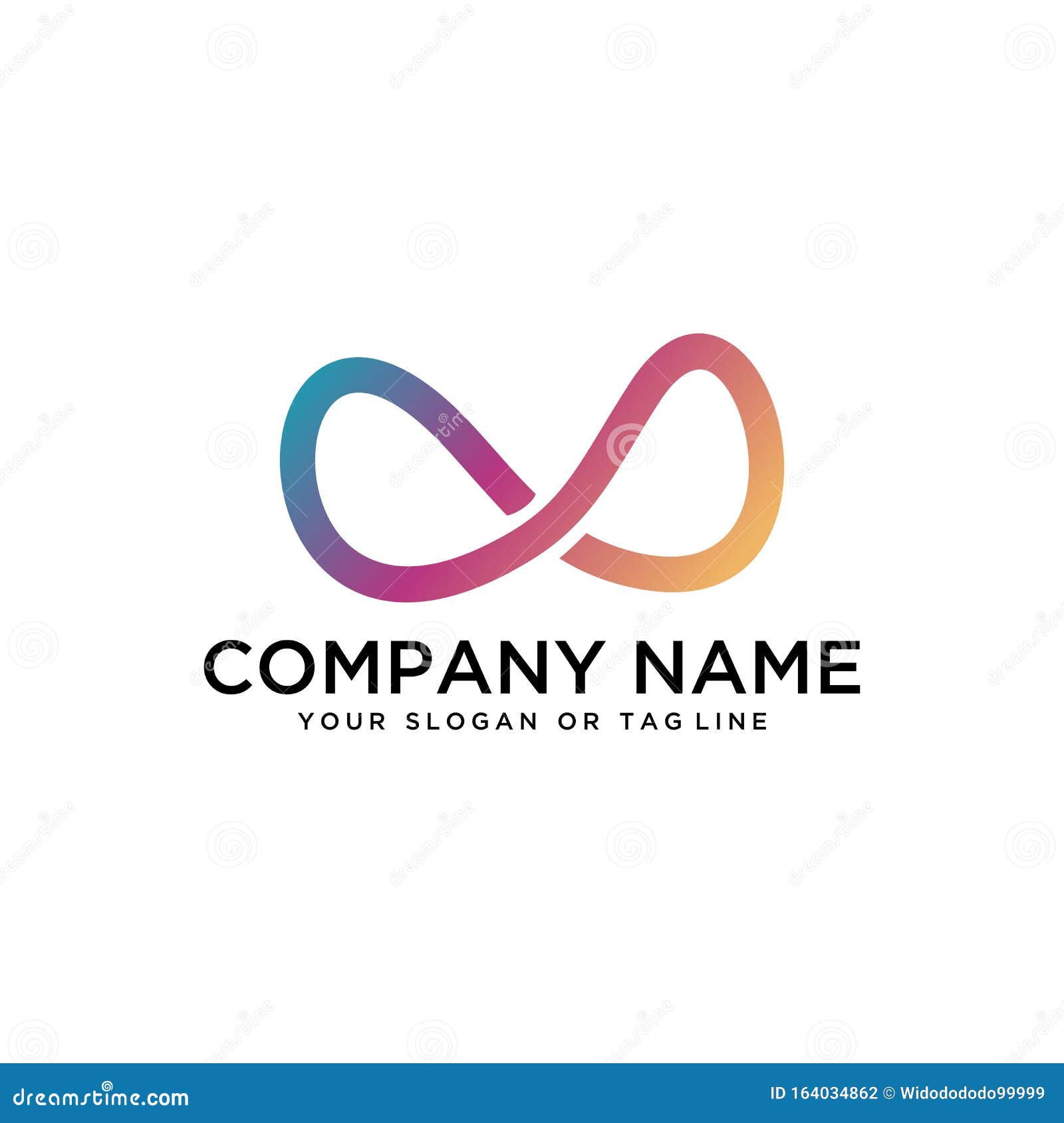 Creative Logo Design Infinity Concept Stock Vector - Illustration of ...