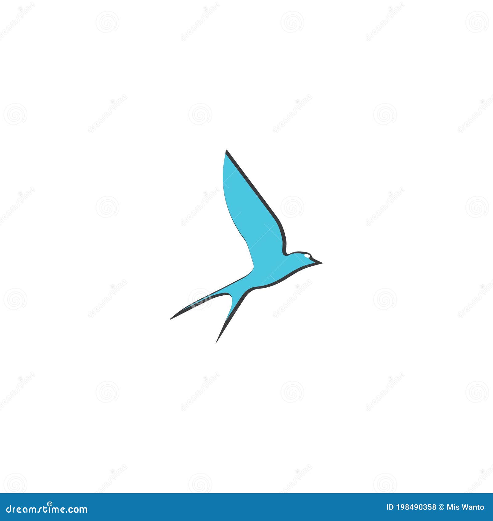 Creative Logo Design Swallow Bird Logo Vector Template Illustration ...