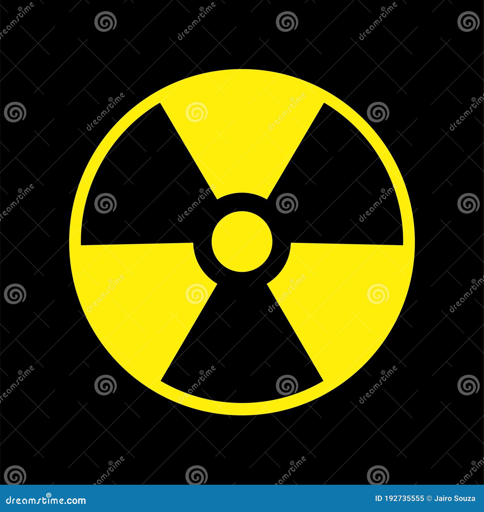 Radioactive Nuclear Danger Warning Symbol Stock Vector - Illustration ...