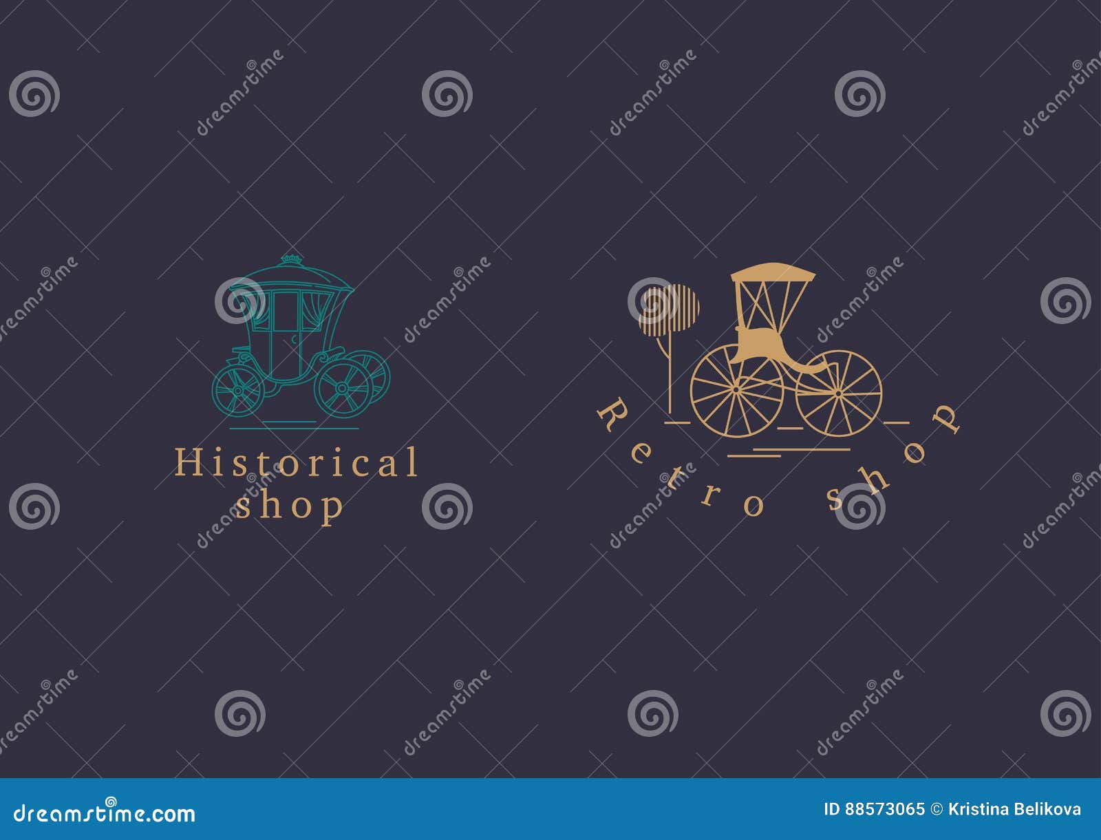 Creative Logo for the Historic Retro Store Stock Vector - Illustration ...