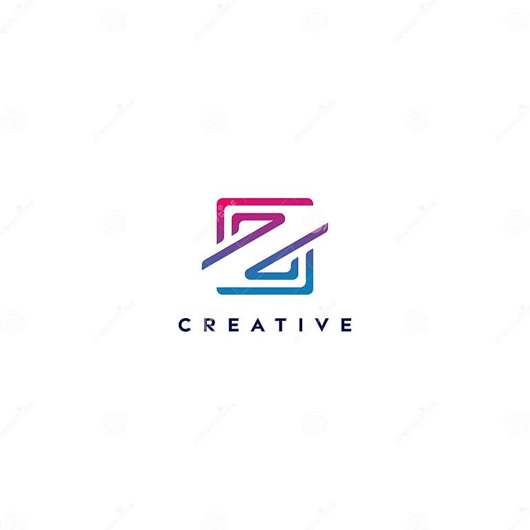 Creative Logo Letter Z with a Gradient Color Stock Vector ...