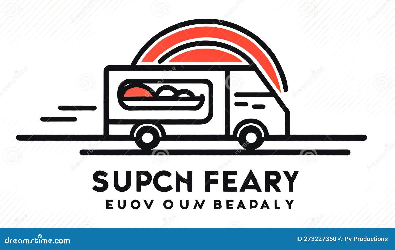 Creative Logo, Parcel Delivery Concept, Generative AI. Stock ...