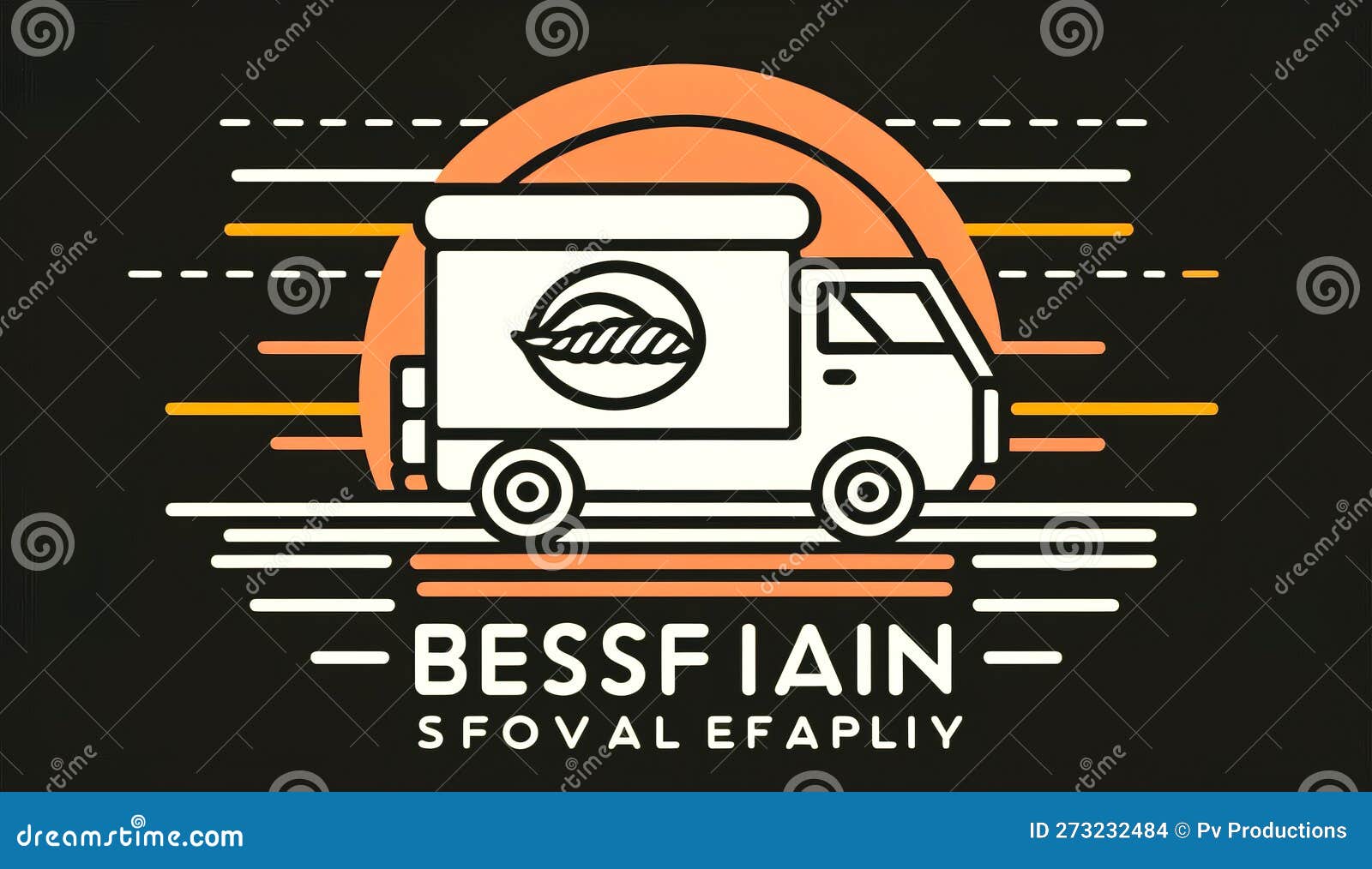 Creative Logo, Parcel Delivery Concept, Generative AI. Stock ...