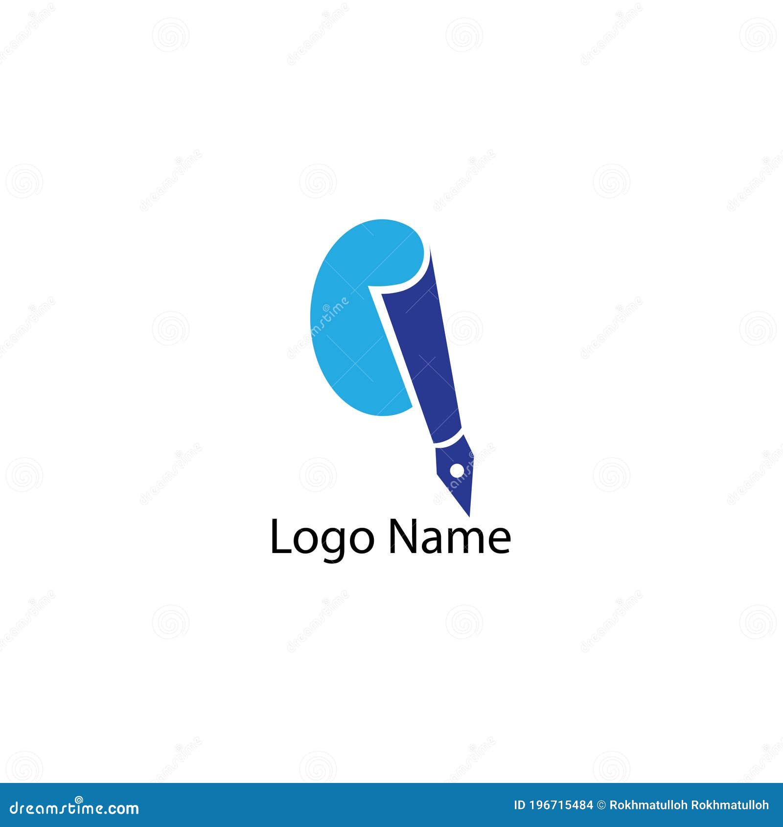 Creative Logo Pen Tool Color Illustration Design Vector Stock Vector ...