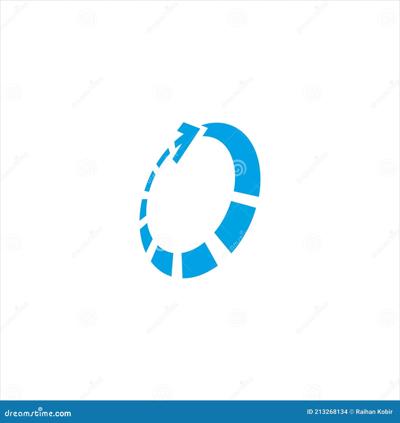 This is Creative Round Logo Design Editorial Stock Image - Illustration ...