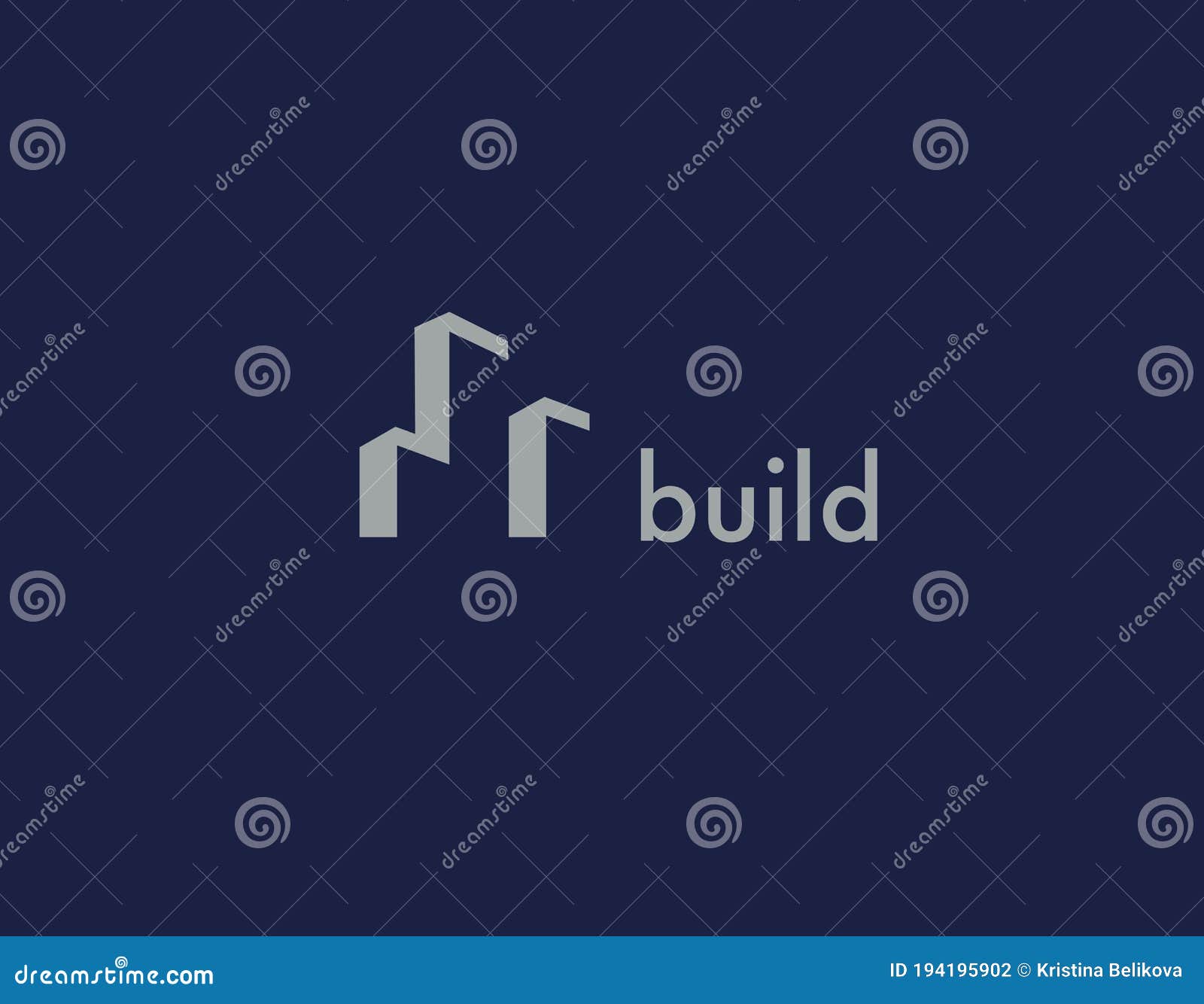 Creative Logo Silhouette Shadow of Buildings for Construction Company ...