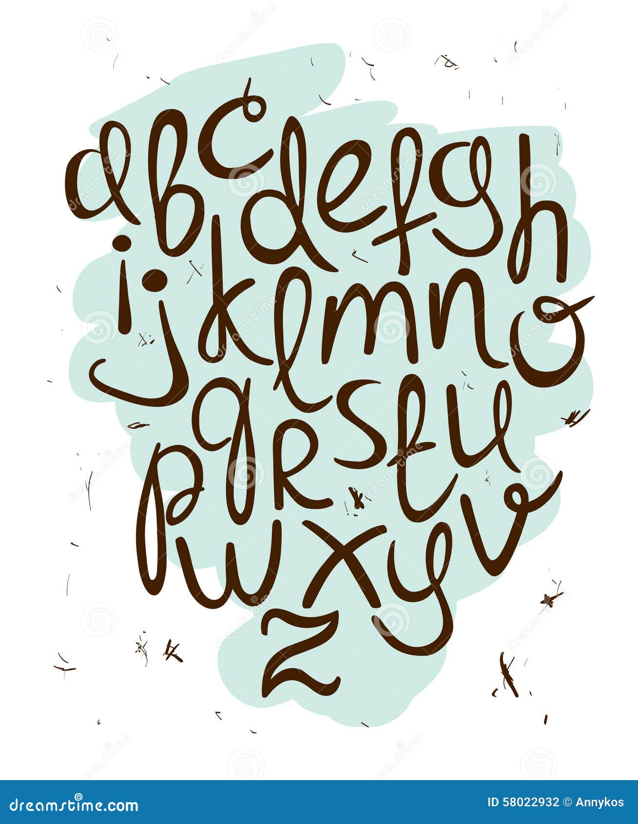 Creative Lowercase Alphabet Set. Stock Vector - Illustration of ...