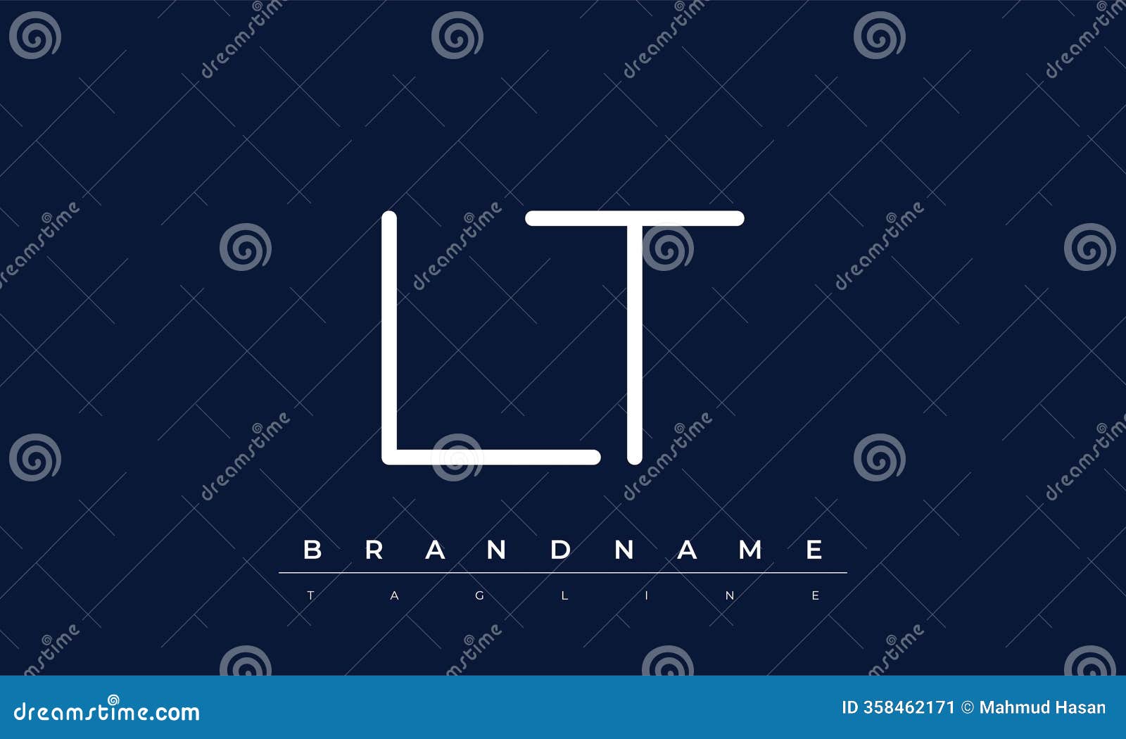 Creative LT Letter Initial Logo Vector Image Stock Vector ...
