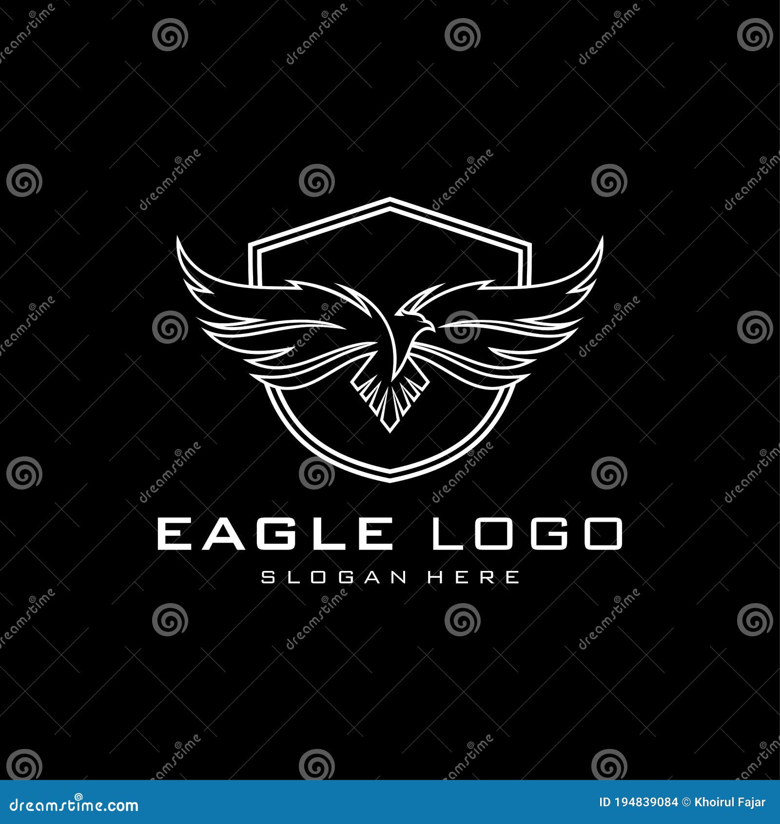 Creative Luxury Modern Eagle Logo Vector Icon Template Stock Vector ...