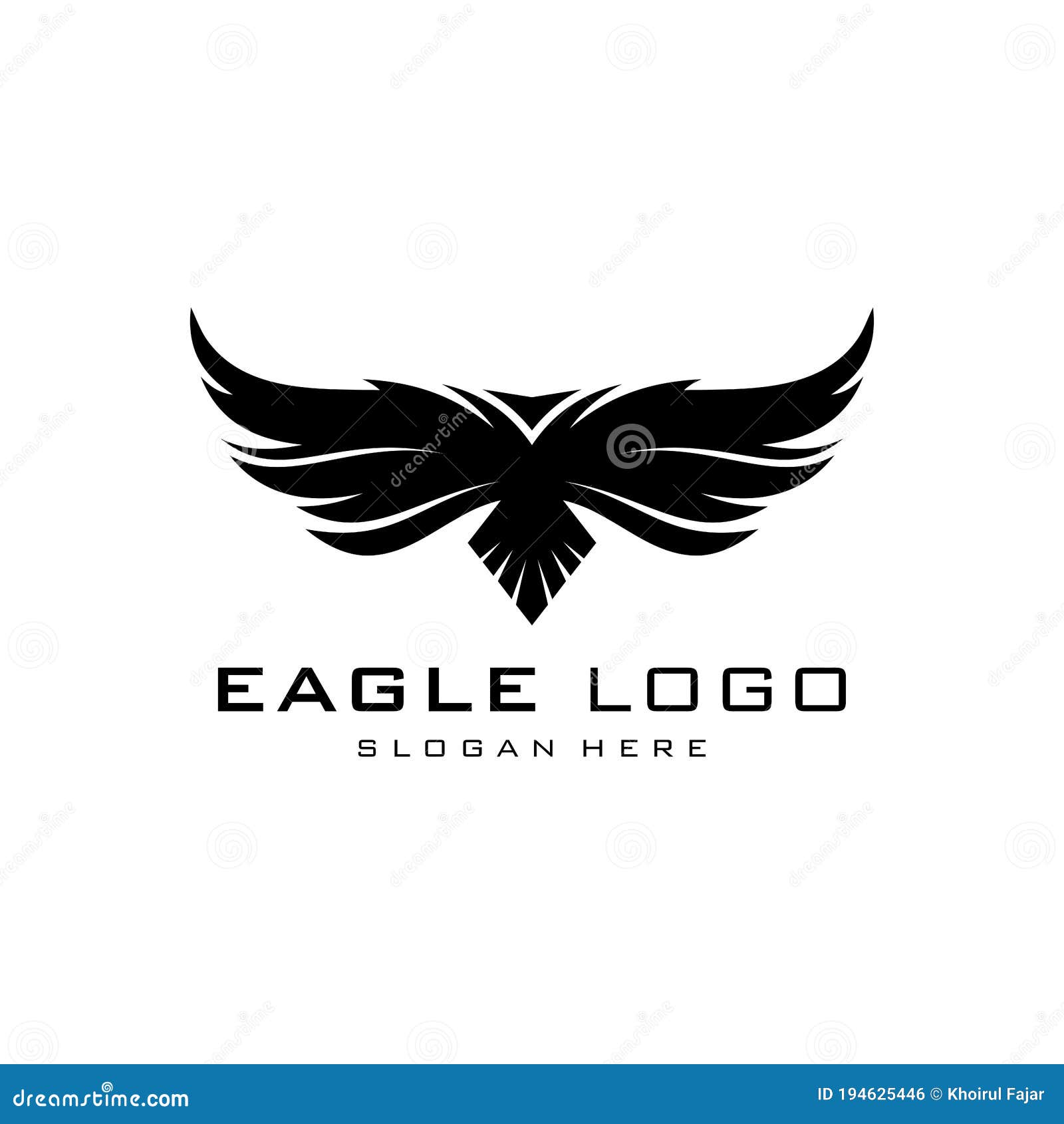 Creative Luxury Modern Eagle Logo Vector Icon Template Stock Vector ...