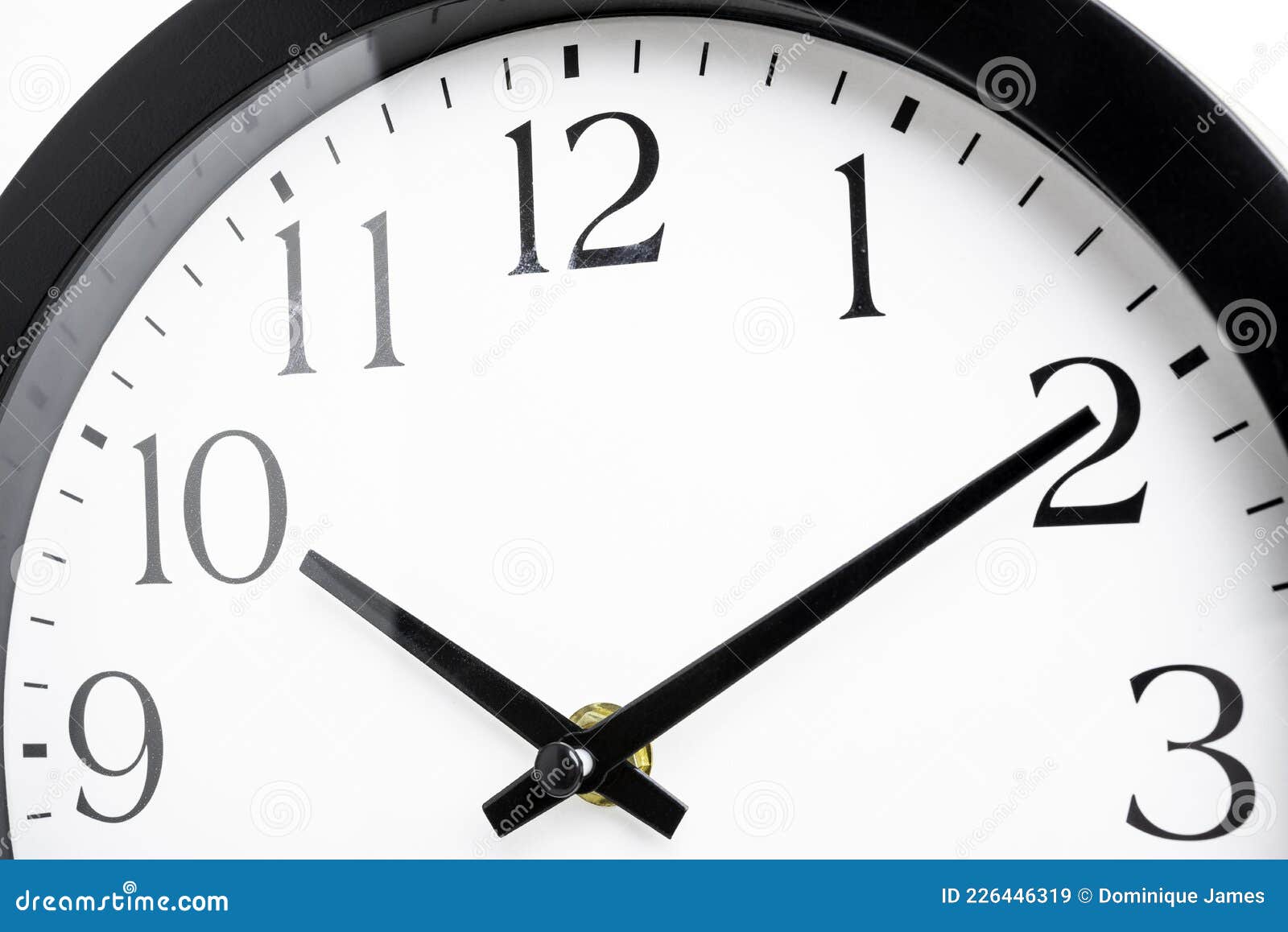 Macro Shot of the Face of a Dirty Wall Clock Stock Image - Image of ...