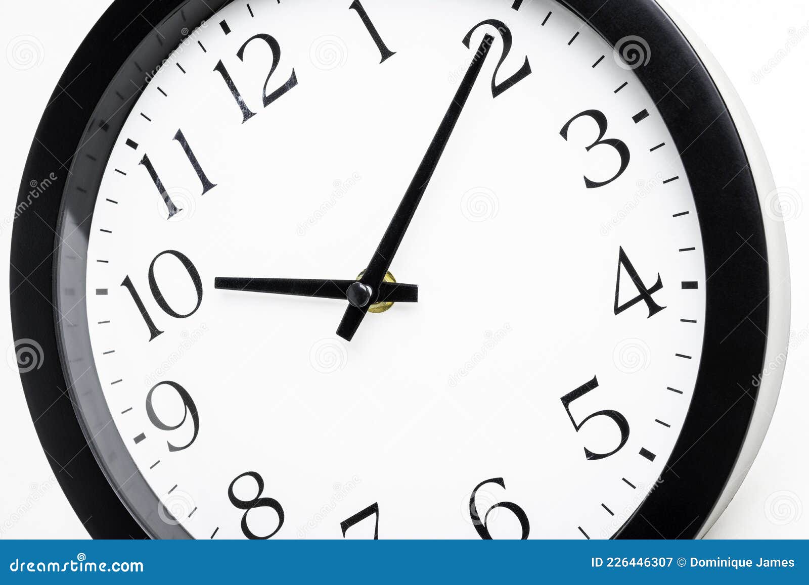 Macro Shot of the Face of a Dirty Wall Clock Stock Image - Image of ...