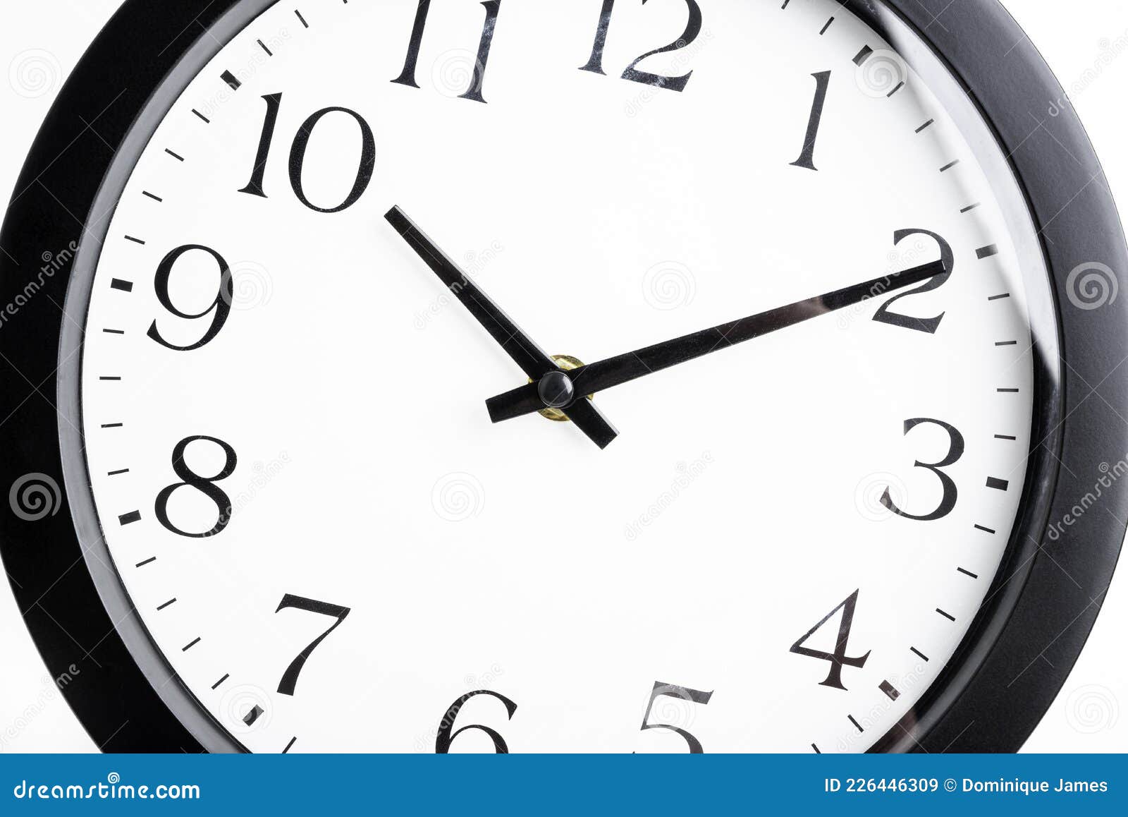 Macro Shot of the Face of a Dirty Wall Clock Stock Image - Image of ...
