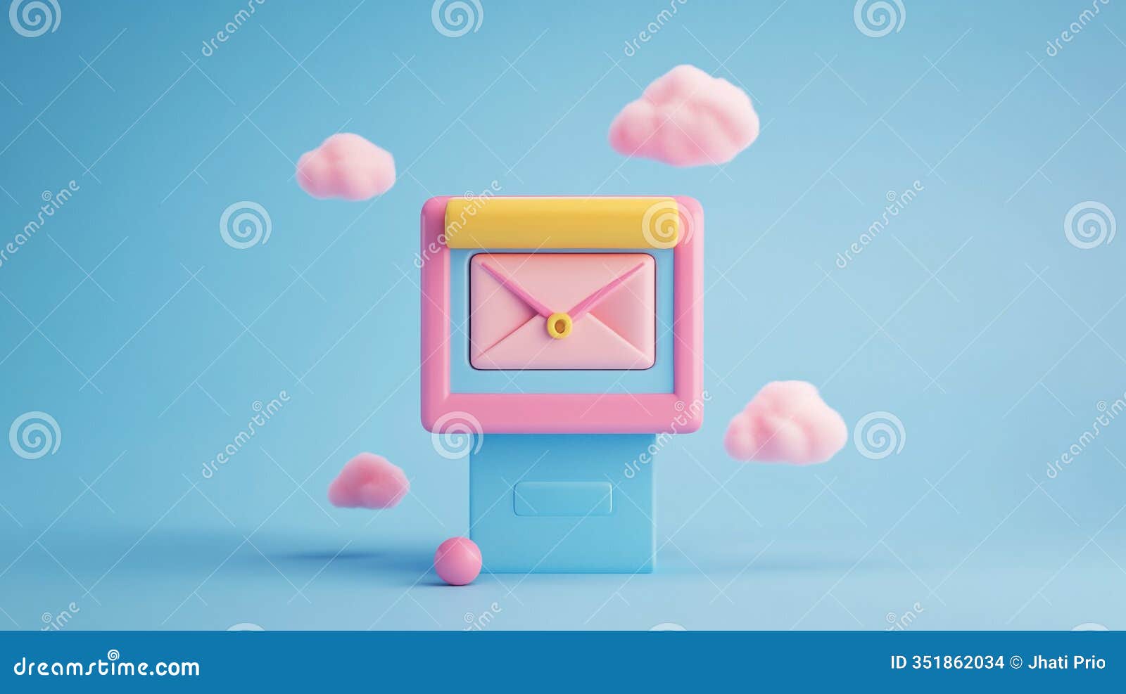 Creative Mail Box Design with Pastel Colors and Cloud Decorations in a ...