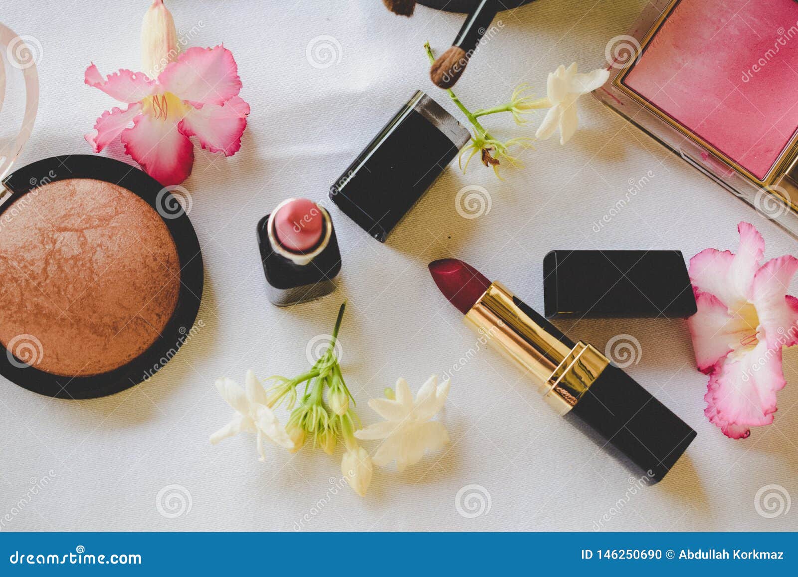 Creative Make Up Composition Stock Photo - Image of lipstick ...