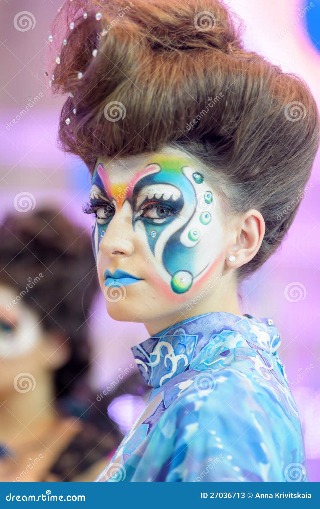 Creative Makeup Show at the Festival of Beauty Editorial Stock Photo ...