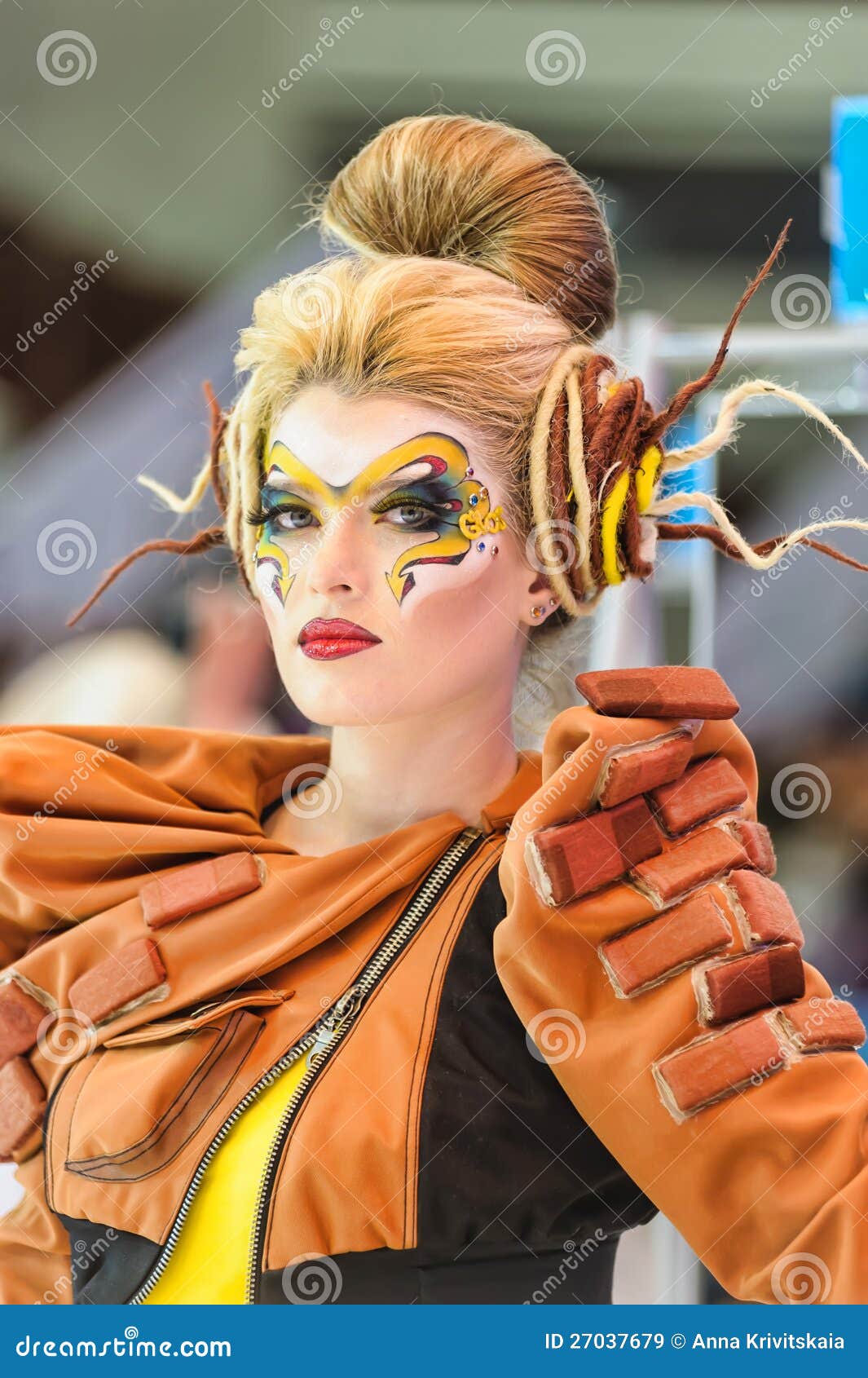 Creative Makeup Show at the Festival of Beauty Editorial Stock Image ...