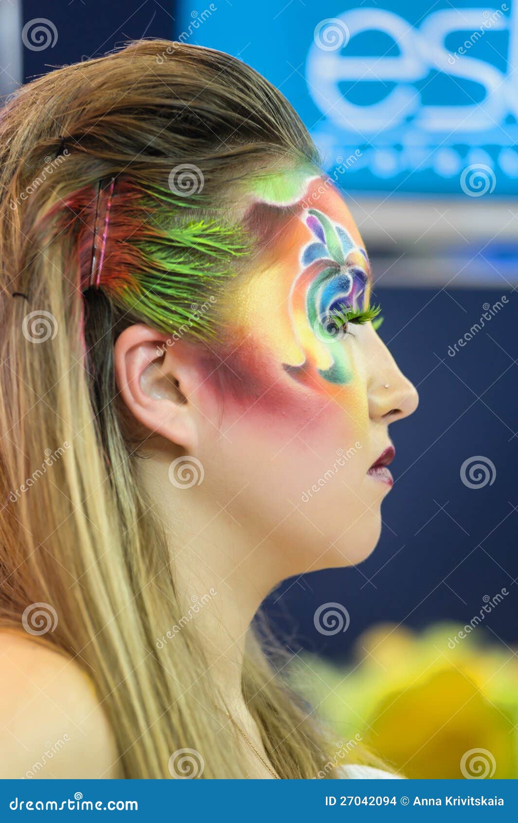 Creative Makeup Show at the Festival of Beauty Editorial Stock Image ...