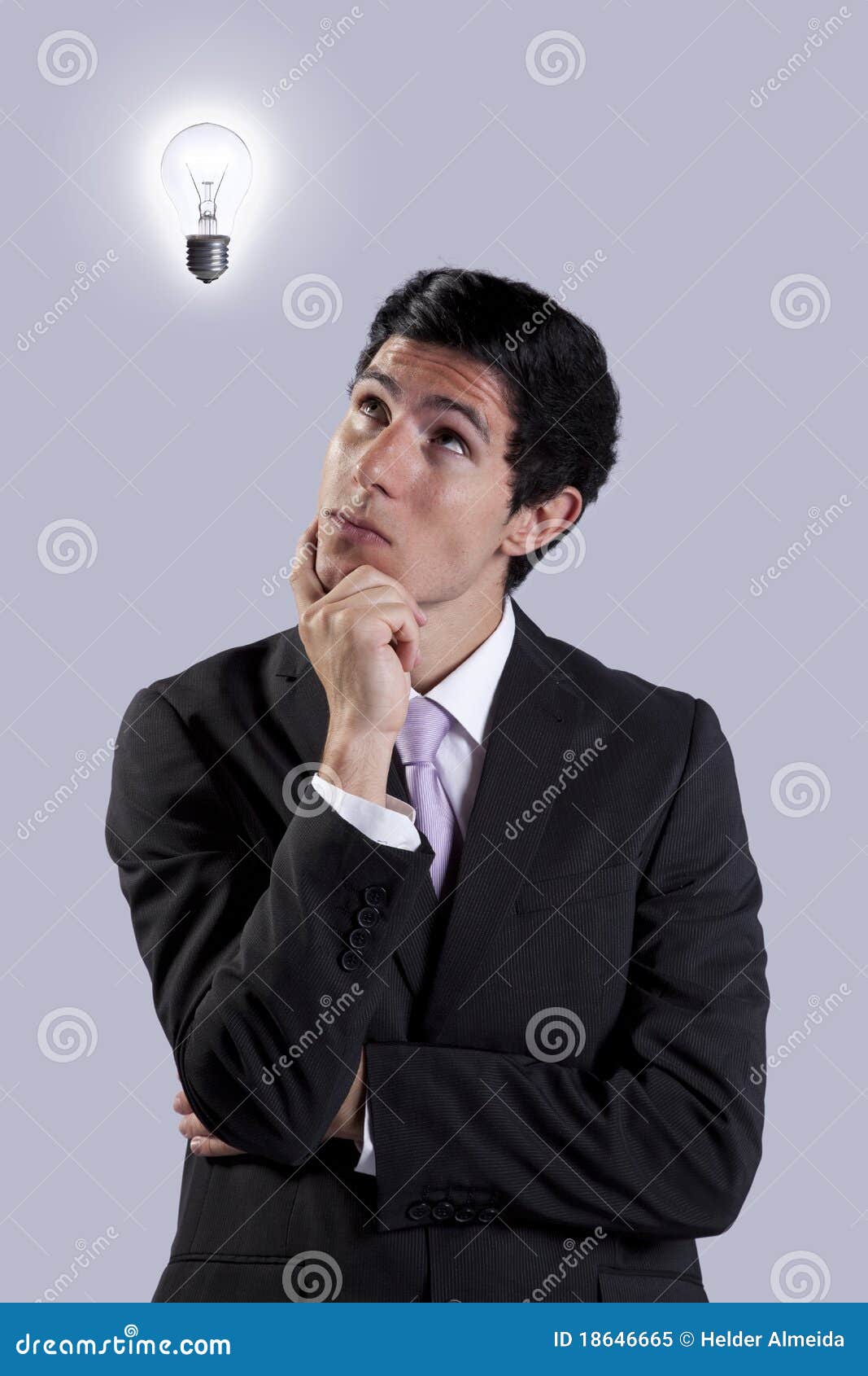 The creative man stock image. Image of idea, bright, confidence - 18646665