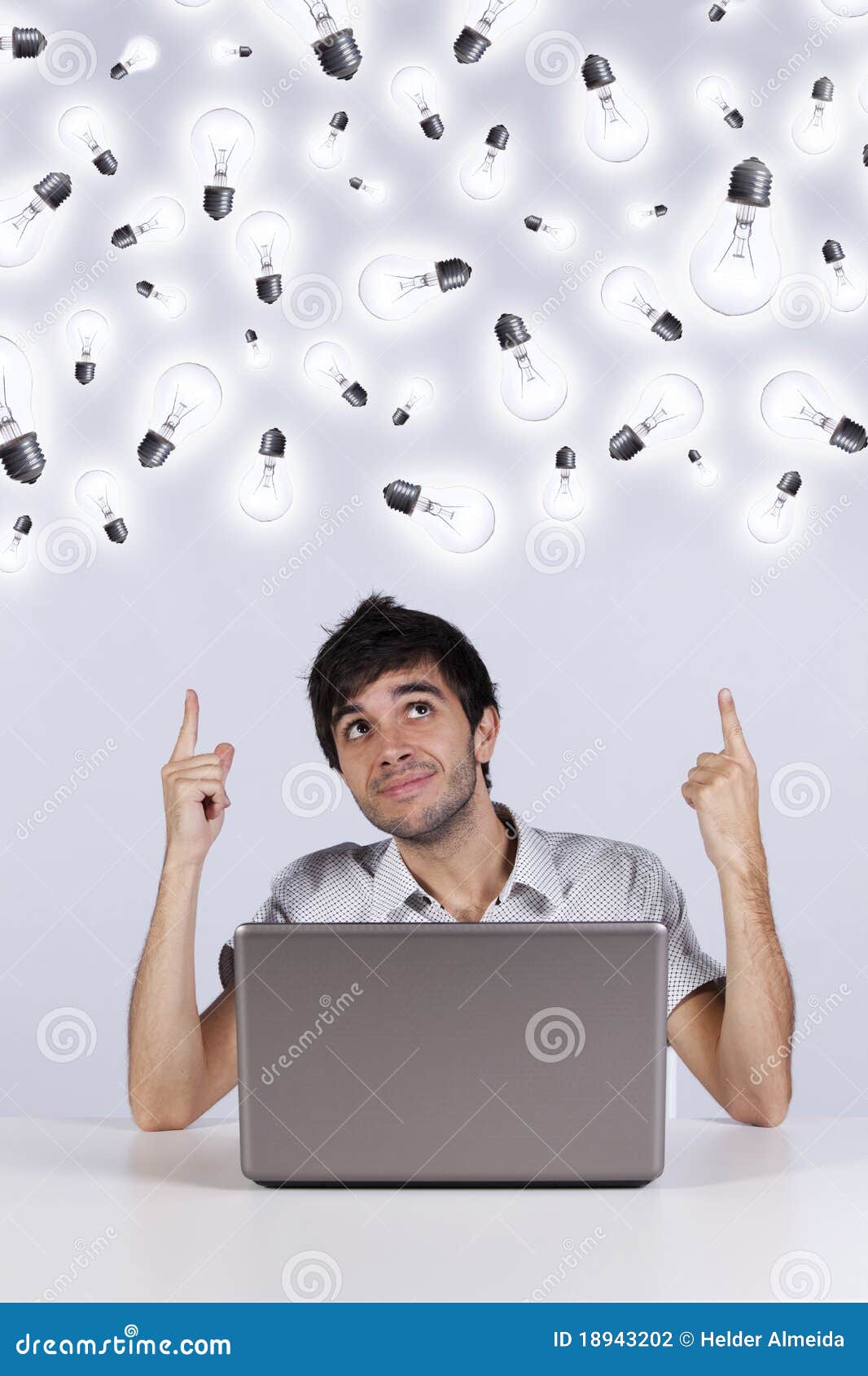 The creative man stock photo. Image of electricity, genius - 18943202