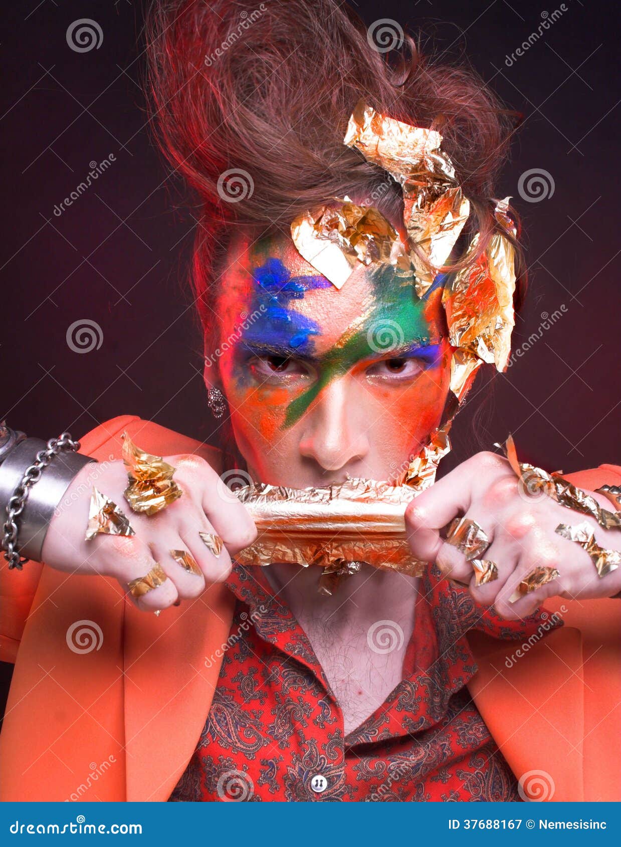 Creative man. stock image. Image of mystery, devilish - 37688167