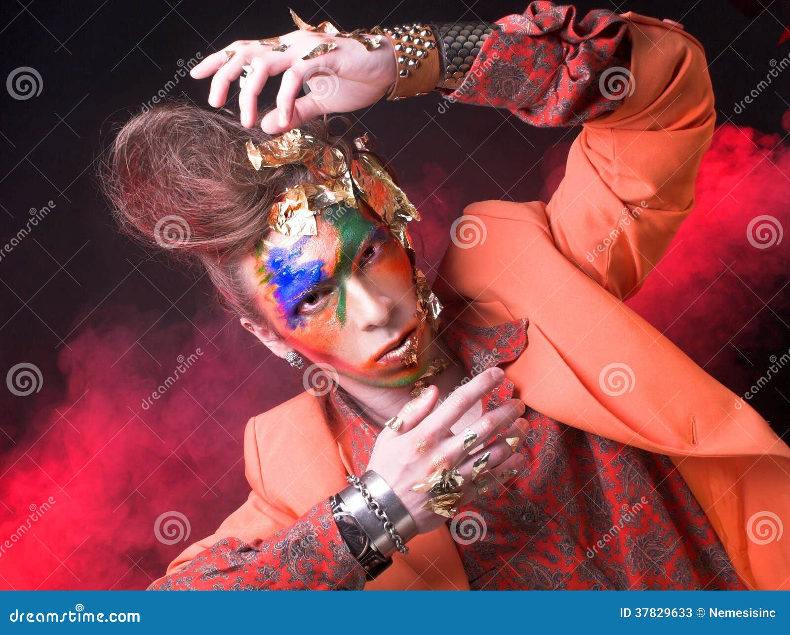 Creative man. stock image. Image of fashion, fate, hair - 37829633