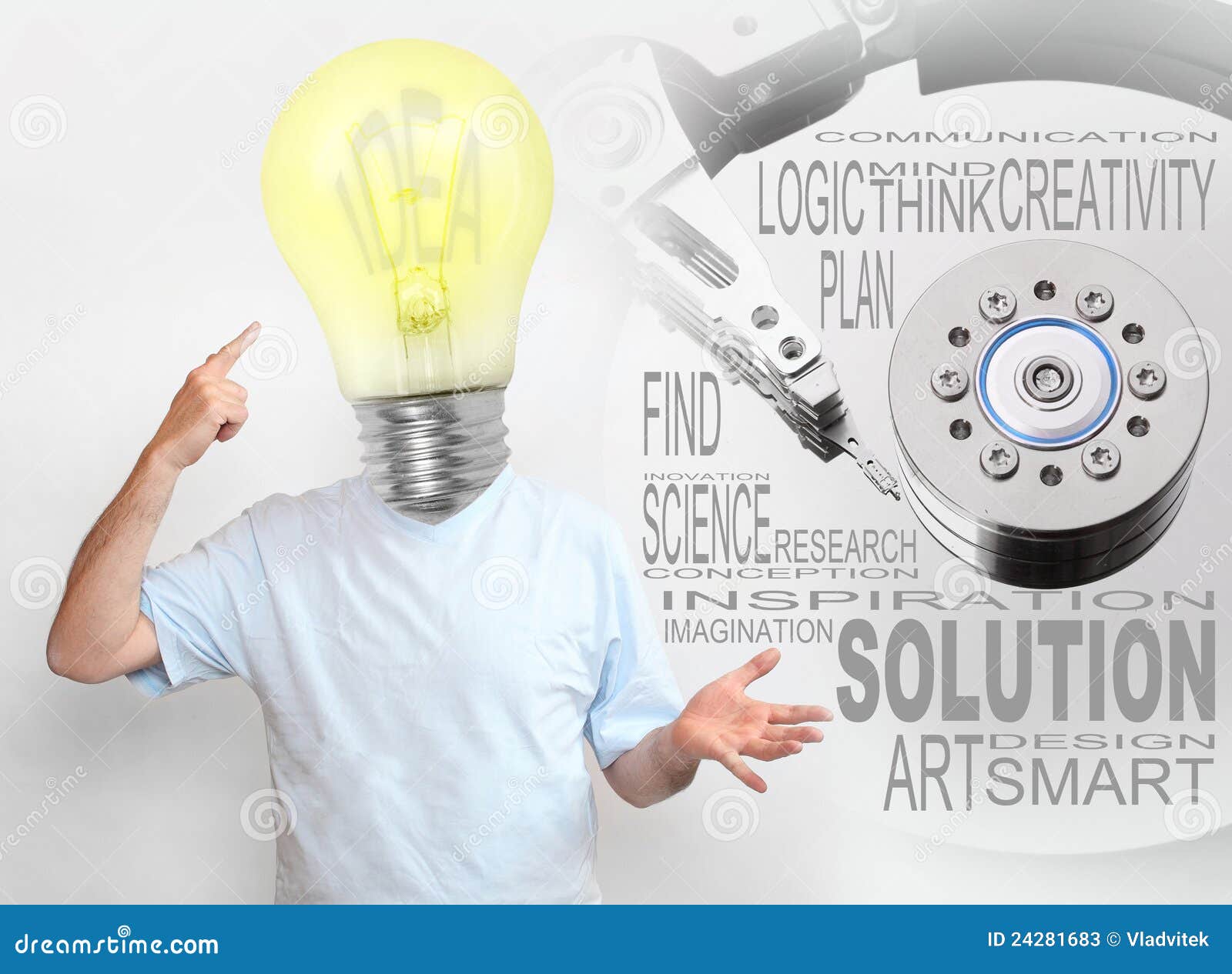 Creative Man with New Ideas. Stock Image - Image of developing ...
