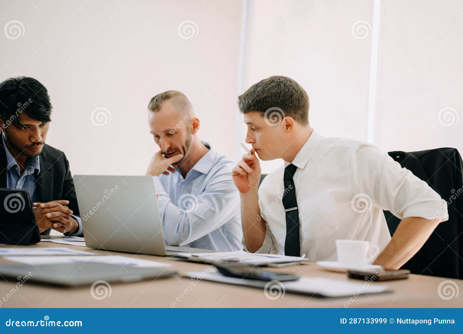 Creative Managers Crew Working with New Startup Project in Modern ...