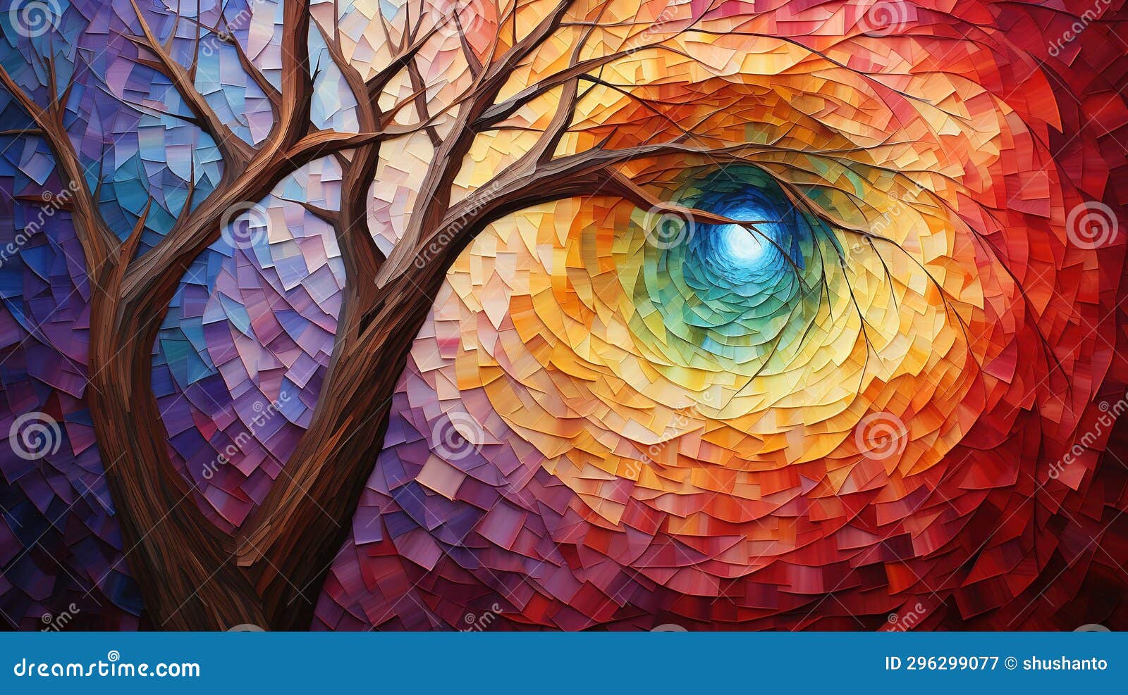 Creative Manipulation of Abstract Art Stock Illustration - Illustration ...