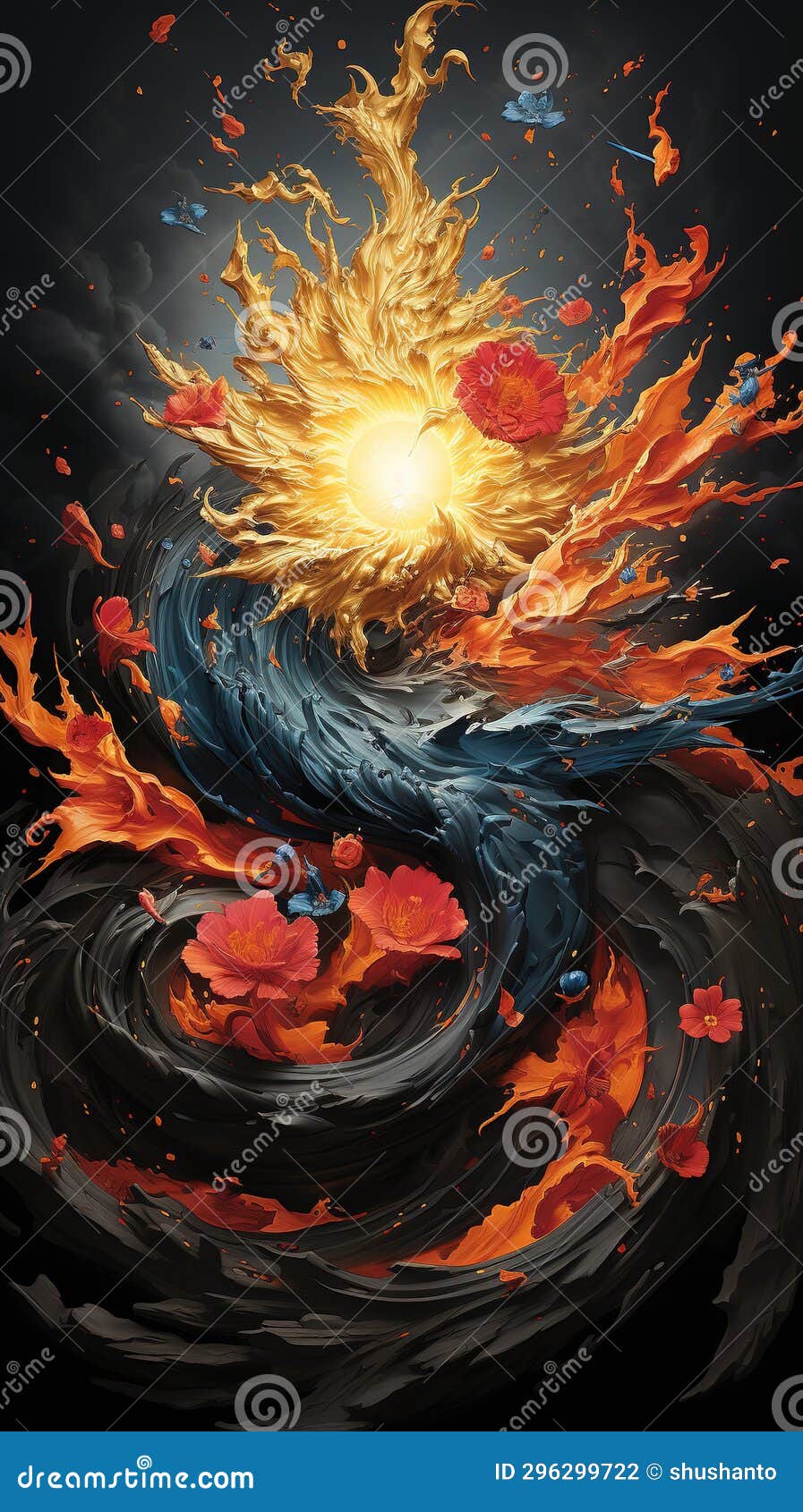 Creative Manipulation of Abstract Art Stock Illustration - Illustration ...