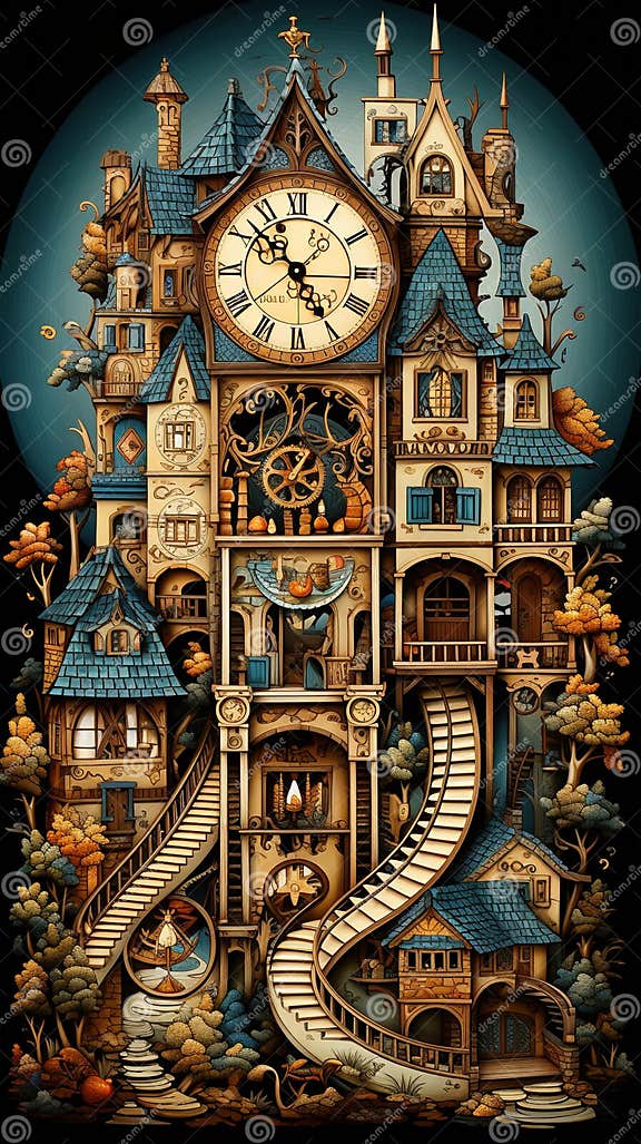 Creative Manipulation of a Beautiful Architecture View Stock ...