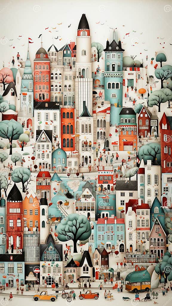 Creative Manipulation of a Beautiful Architecture View Stock ...