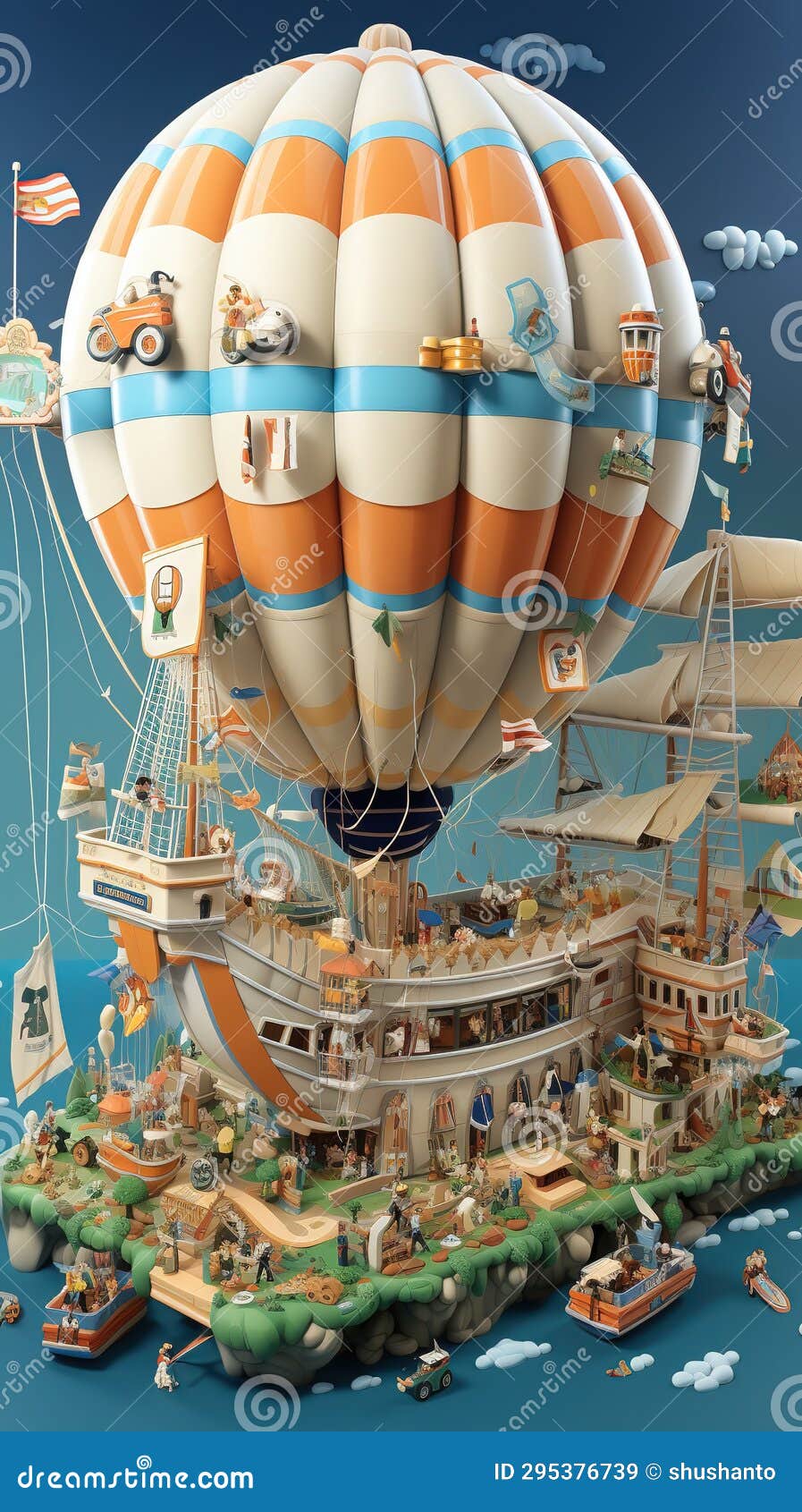 Creative Manipulation of Beautiful Fantasy Illustration Stock Image ...