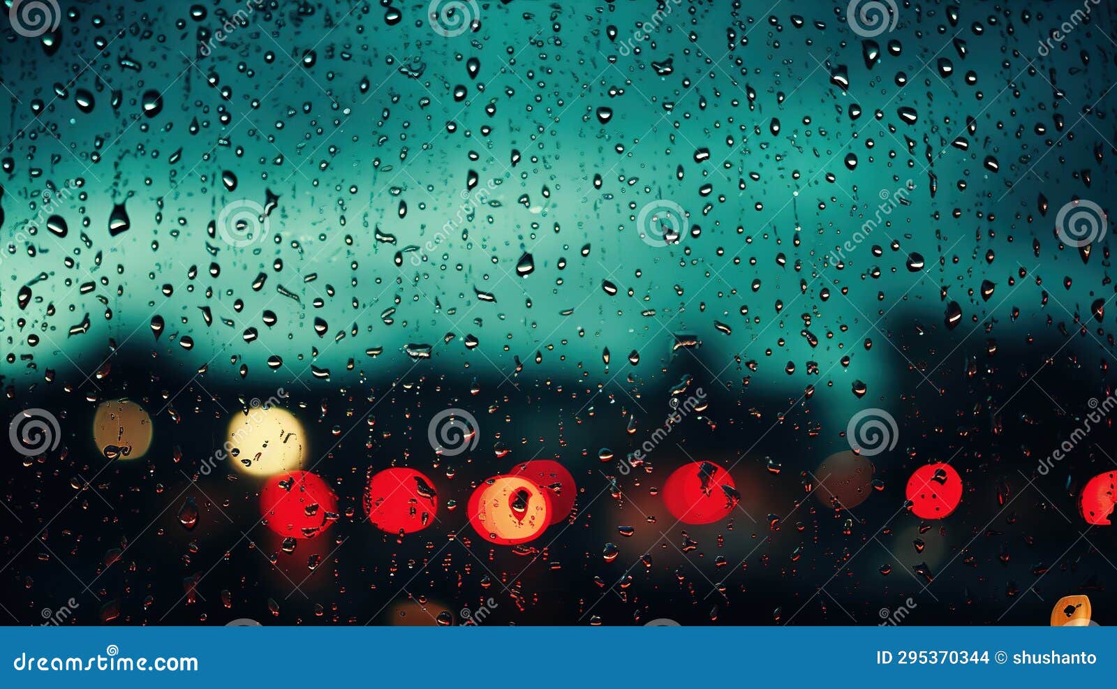A Creative Manipulation of Beautiful Illustration during Rain Stock ...