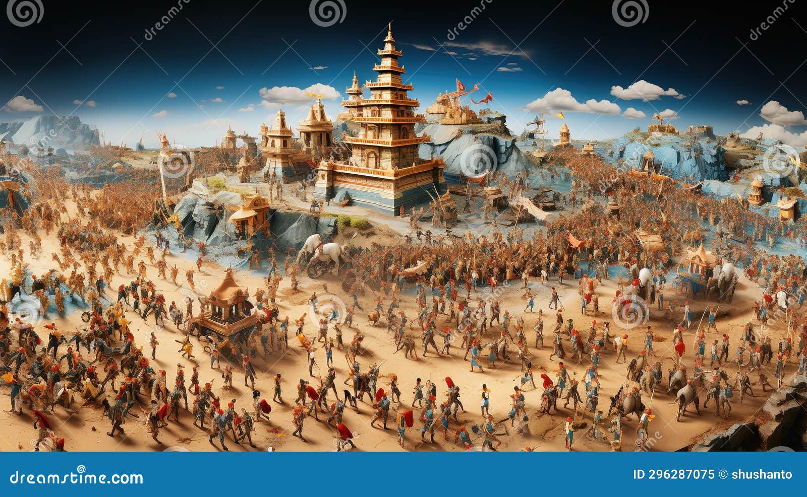 Creative Manipulation of Character Artwork Stock Illustration ...