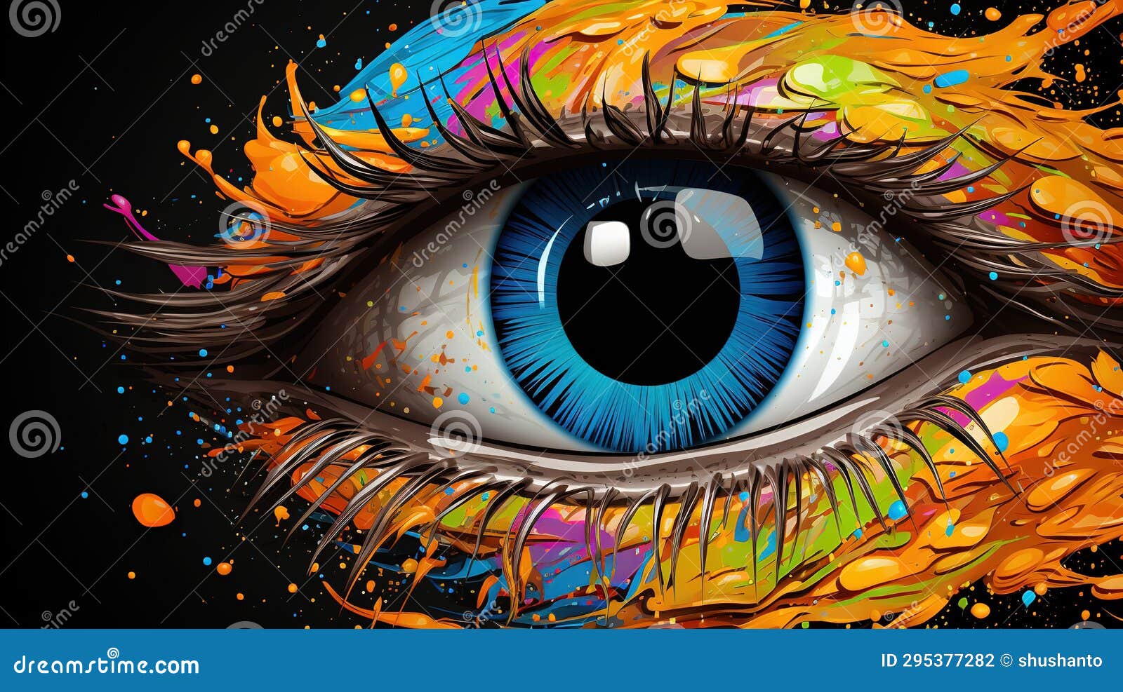 Creative Manipulation of Eye Vision Stock Photo - Image of mindbending ...