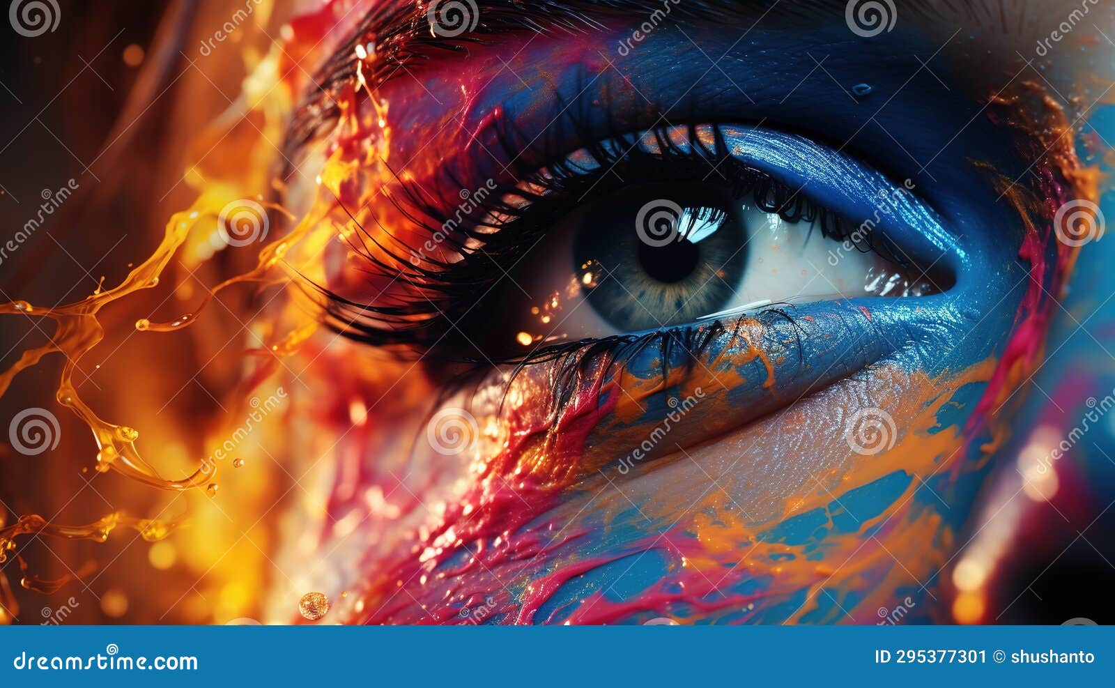 Creative Manipulation of Eye Vision Stock Image - Image of trippy ...